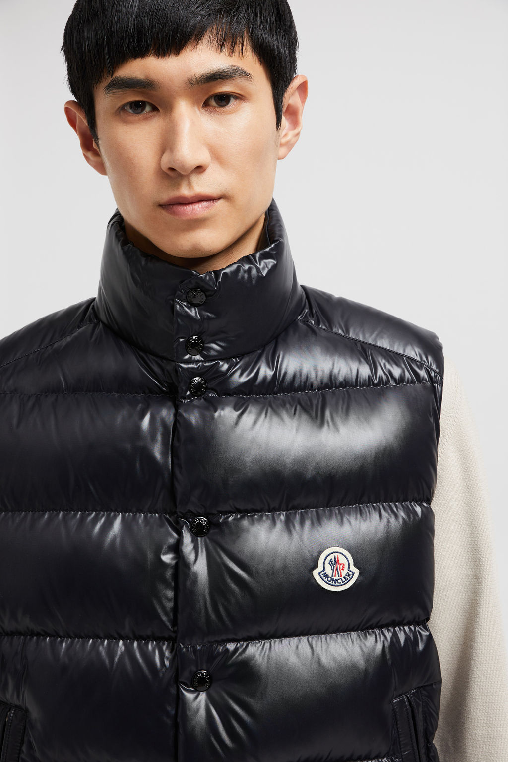 Black Tibb Down Vest - Vests for Men | Moncler US