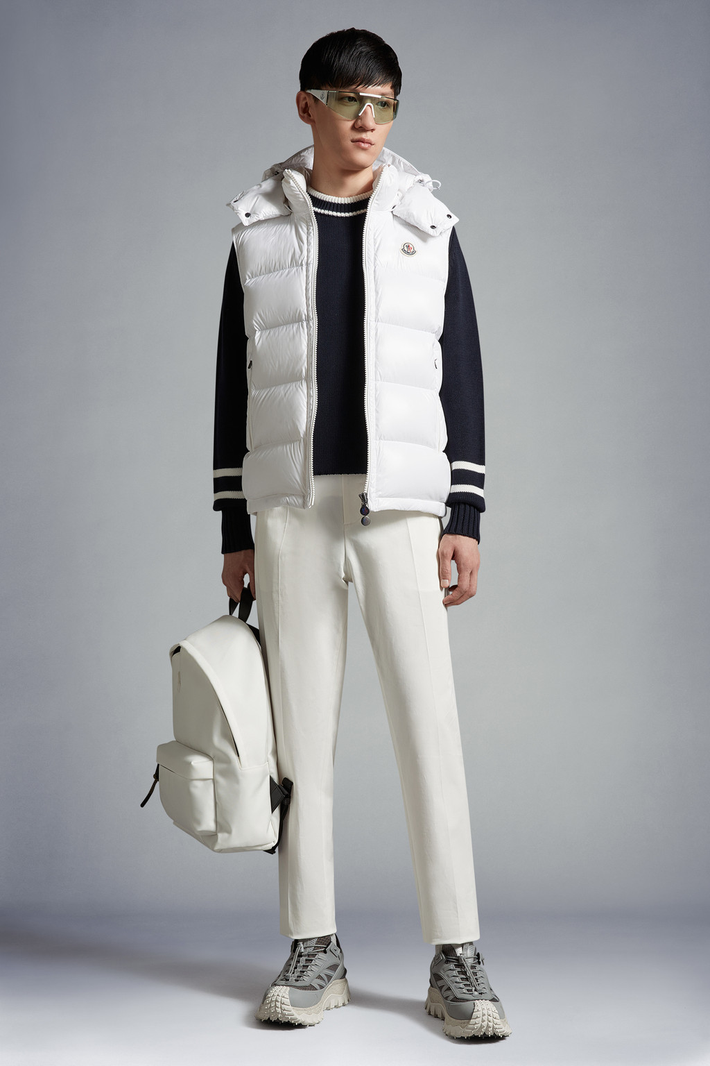 Orange Tibb Down Gilet - Vests for Men | Moncler HR