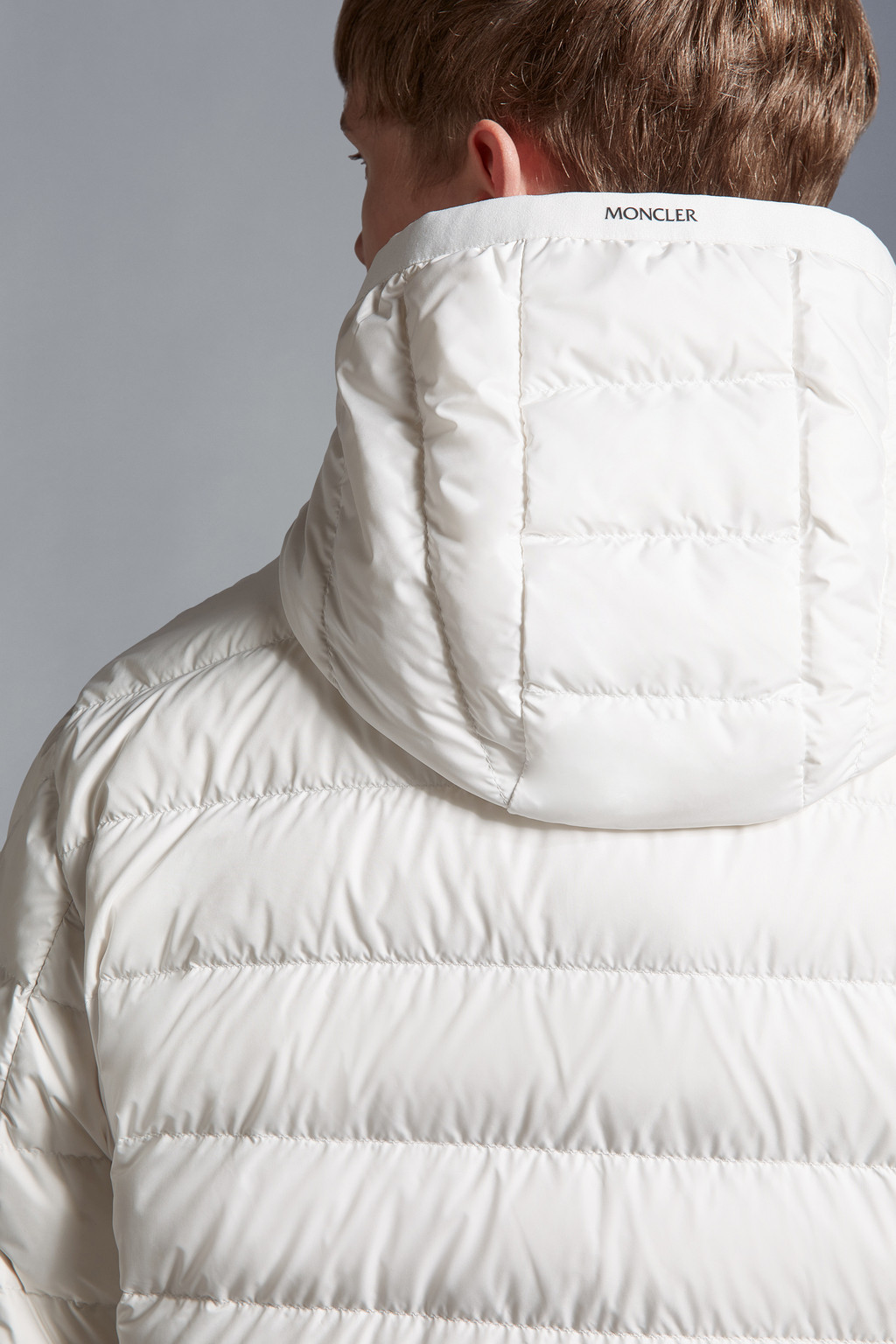 White Galion Short Down Jacket - Short Down Jackets for Men | Moncler SI
