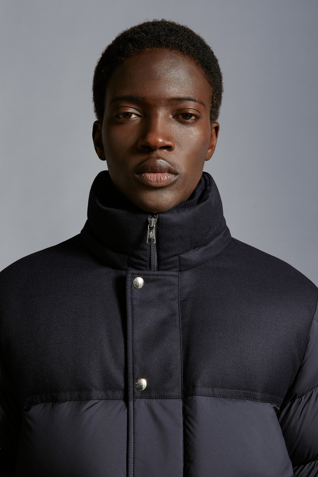 Night Blue Mussala Short Down Jacket - Short Down Jackets for Men ...