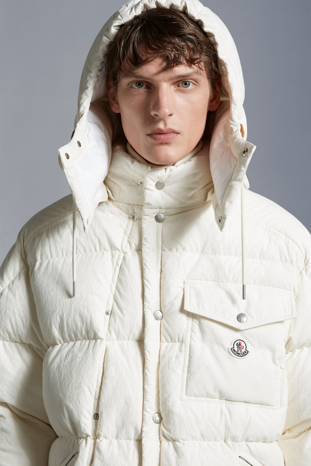 White Moncler Karakorum Short Down Jacket Men - Short Down Jackets for ...
