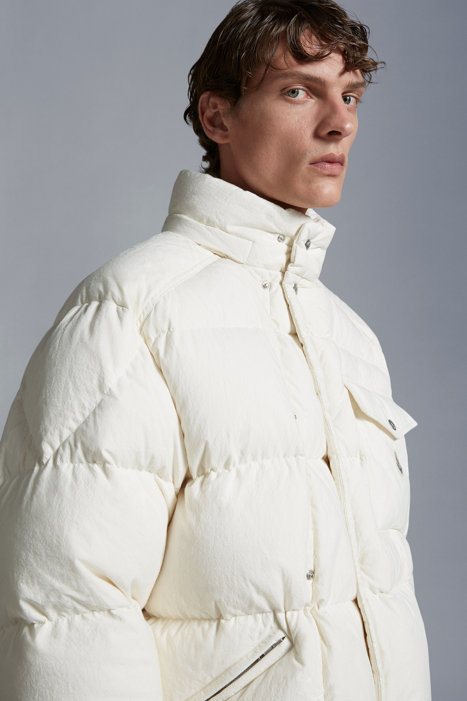 White Moncler Karakorum Short Down Jacket Men - Short Down Jackets for ...