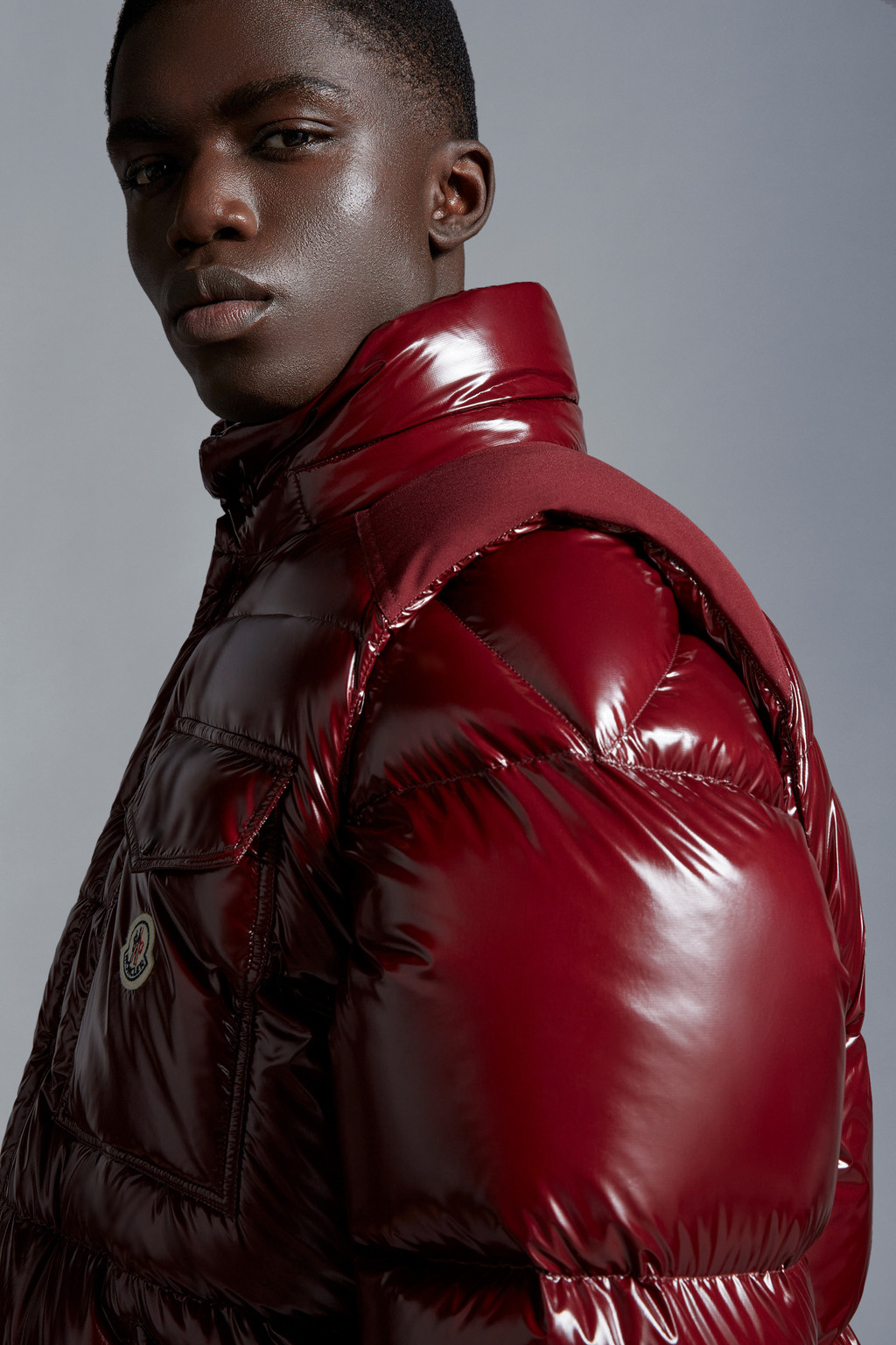 Burgundy Moncler Karakorum Short Down Jacket - Short Down Jackets for ...