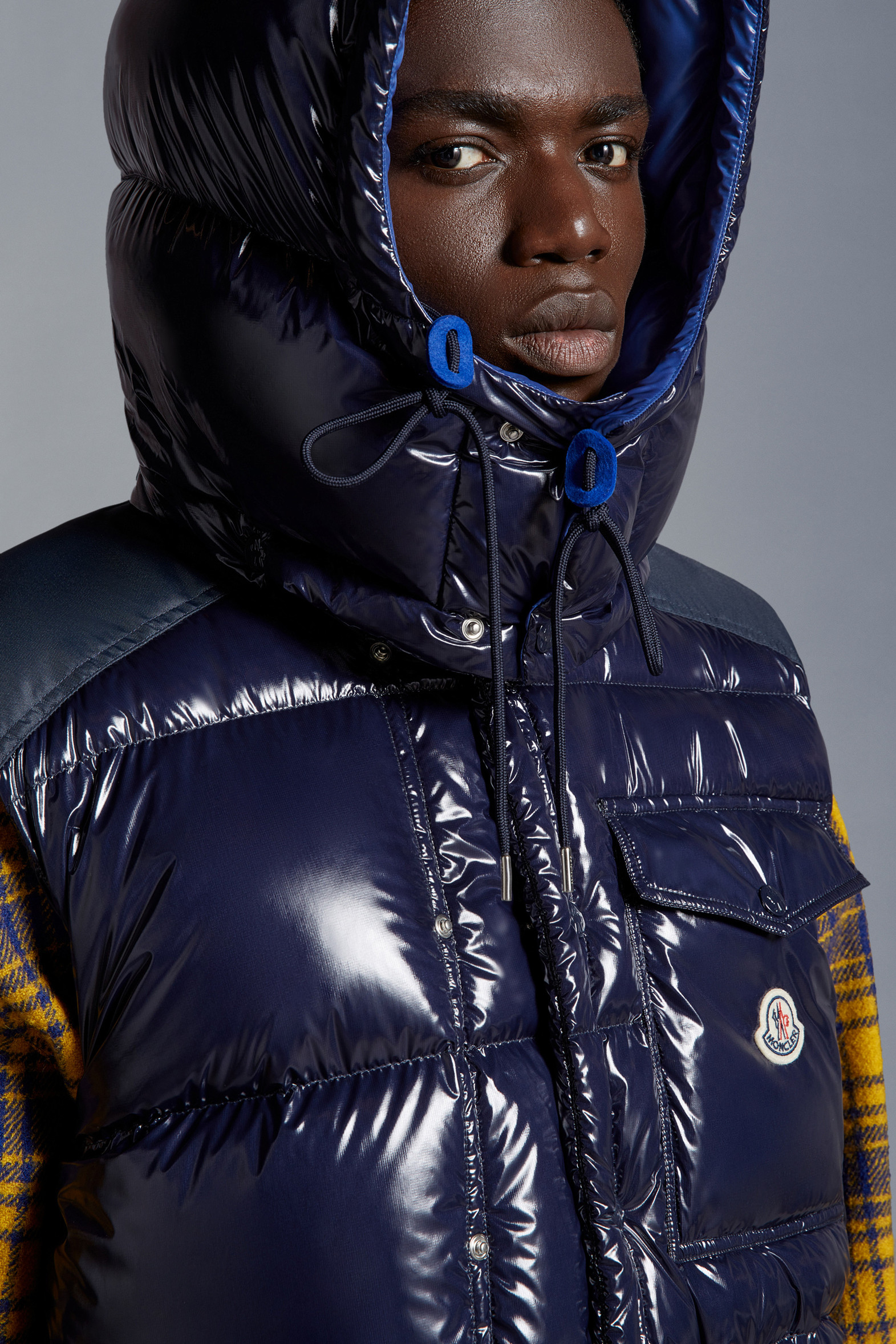 Blue Moncler Karakorum Short Down Jacket Men - Short Down Jackets for ...