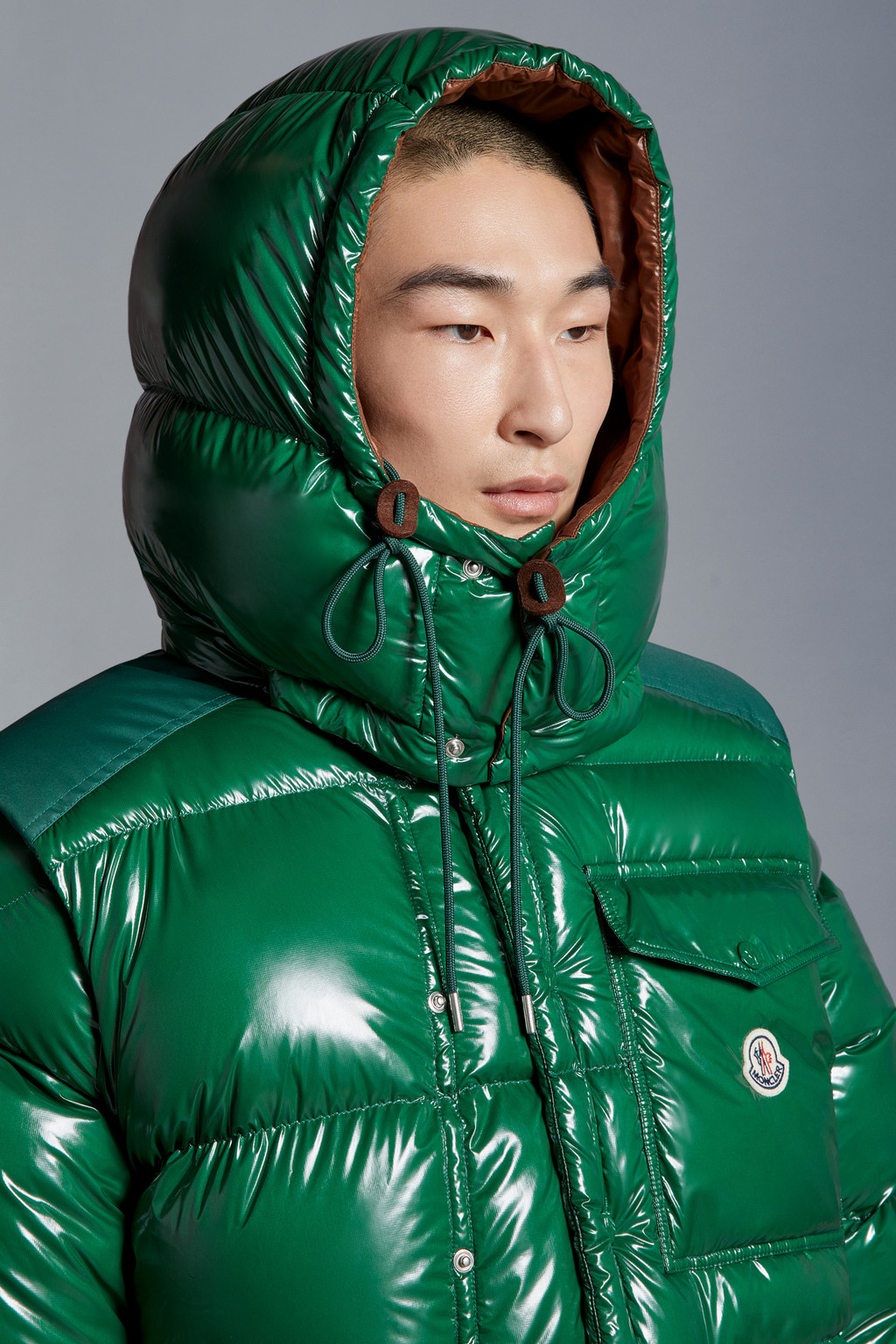 Green Moncler Karakorum Short Down Jacket Men - Short Down Jackets for ...