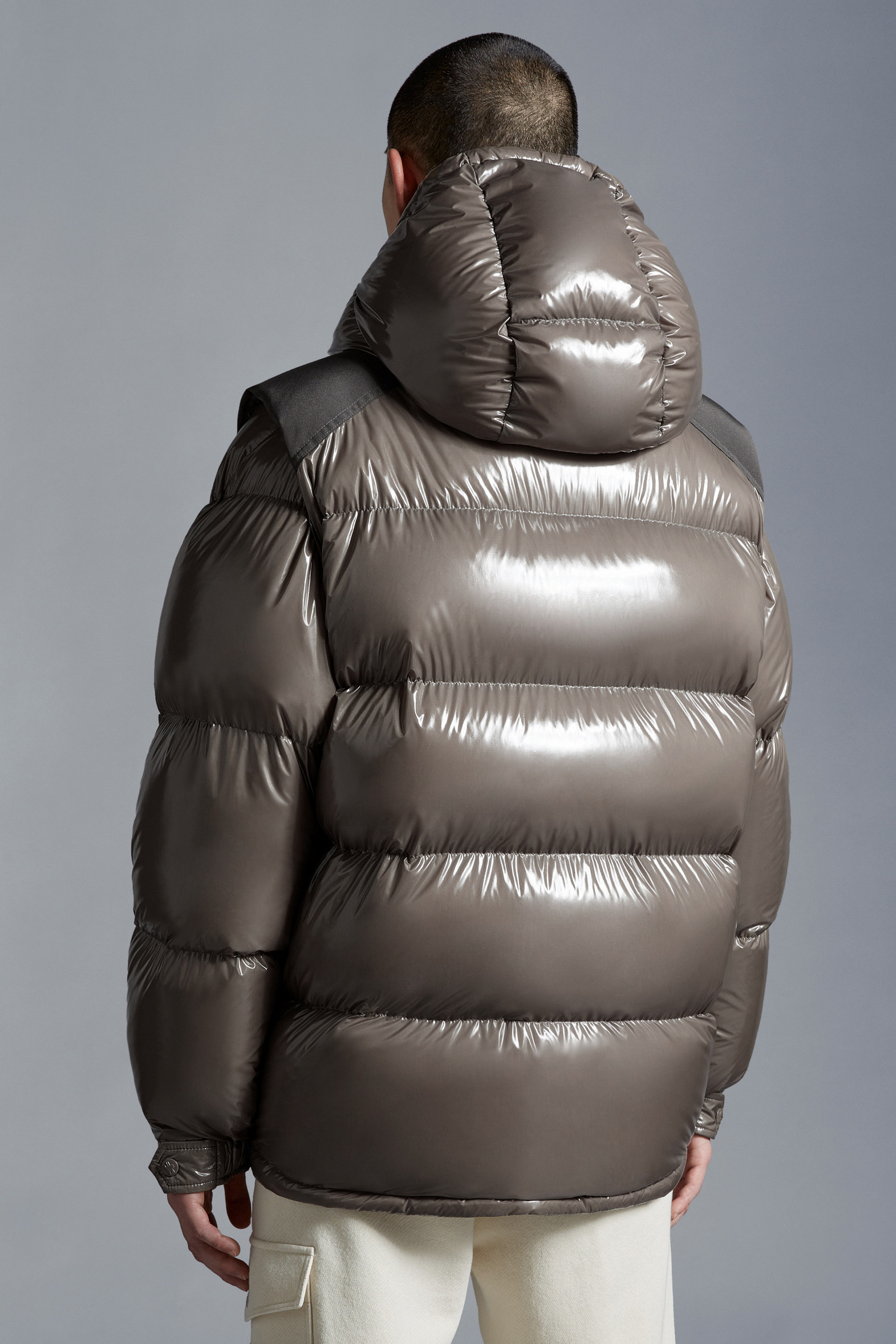 Gray Moncler Karakorum Short Down Jacket Men - Short Down Jackets for ...