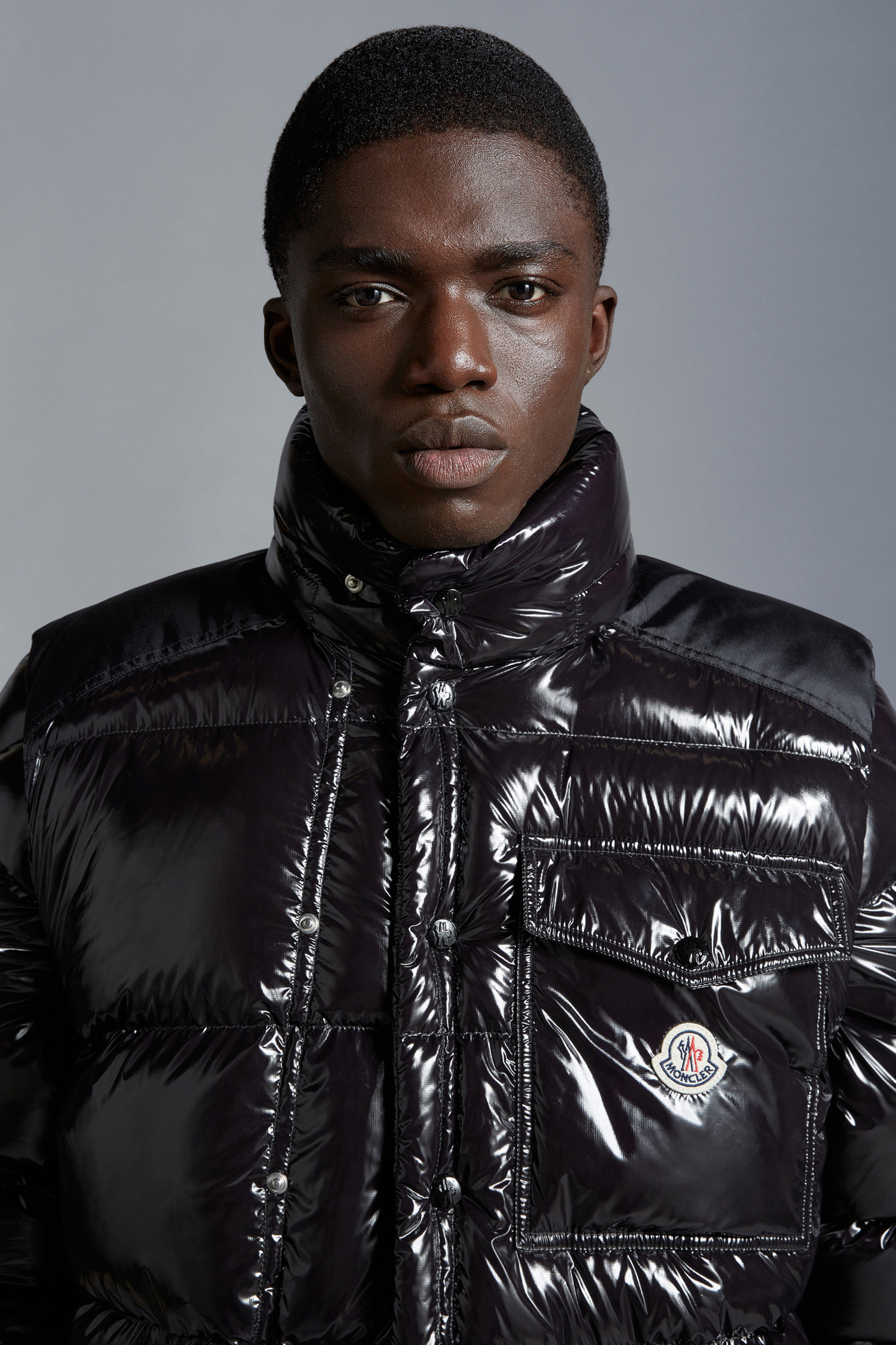 Black Moncler Karakorum Short Down Jacket Men - Short Down Jackets for ...