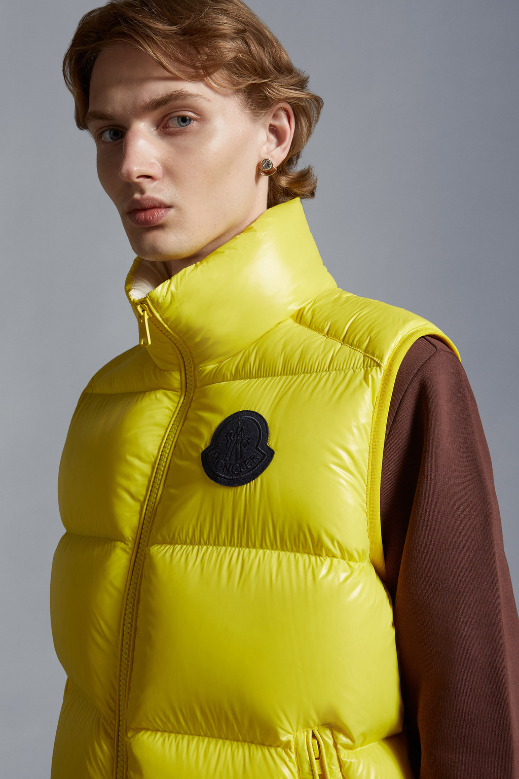 Mustard Yellow Sumido Down Gilet - Vests for Men | Moncler SK