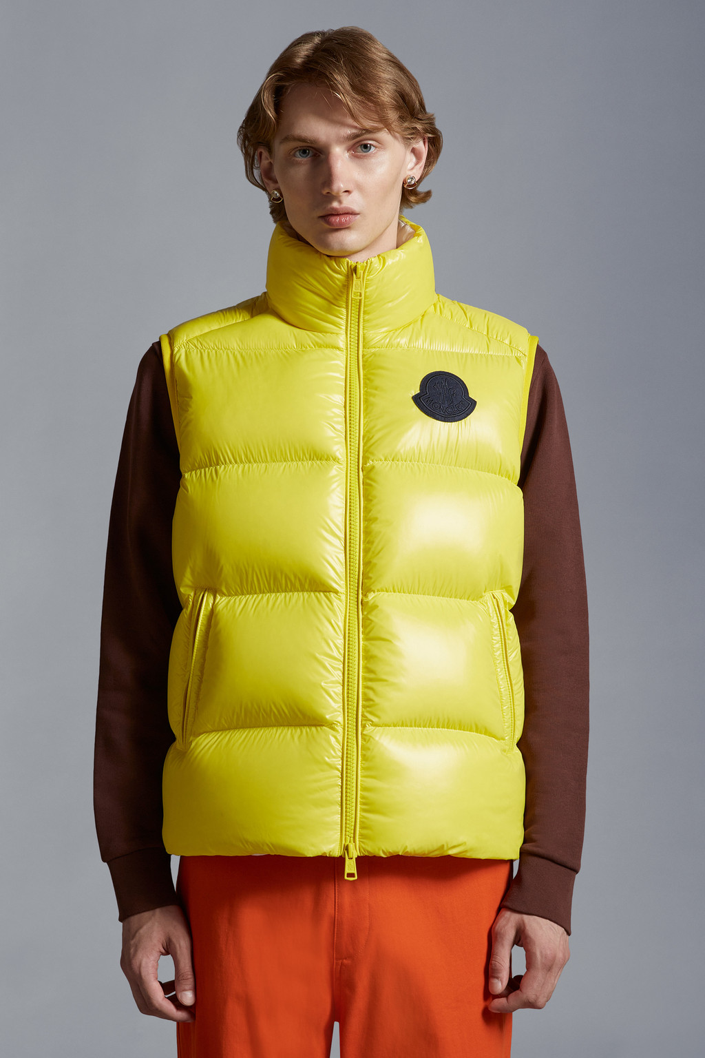 Mustard Yellow Sumido Down Gilet - Vests for Men | Moncler SK