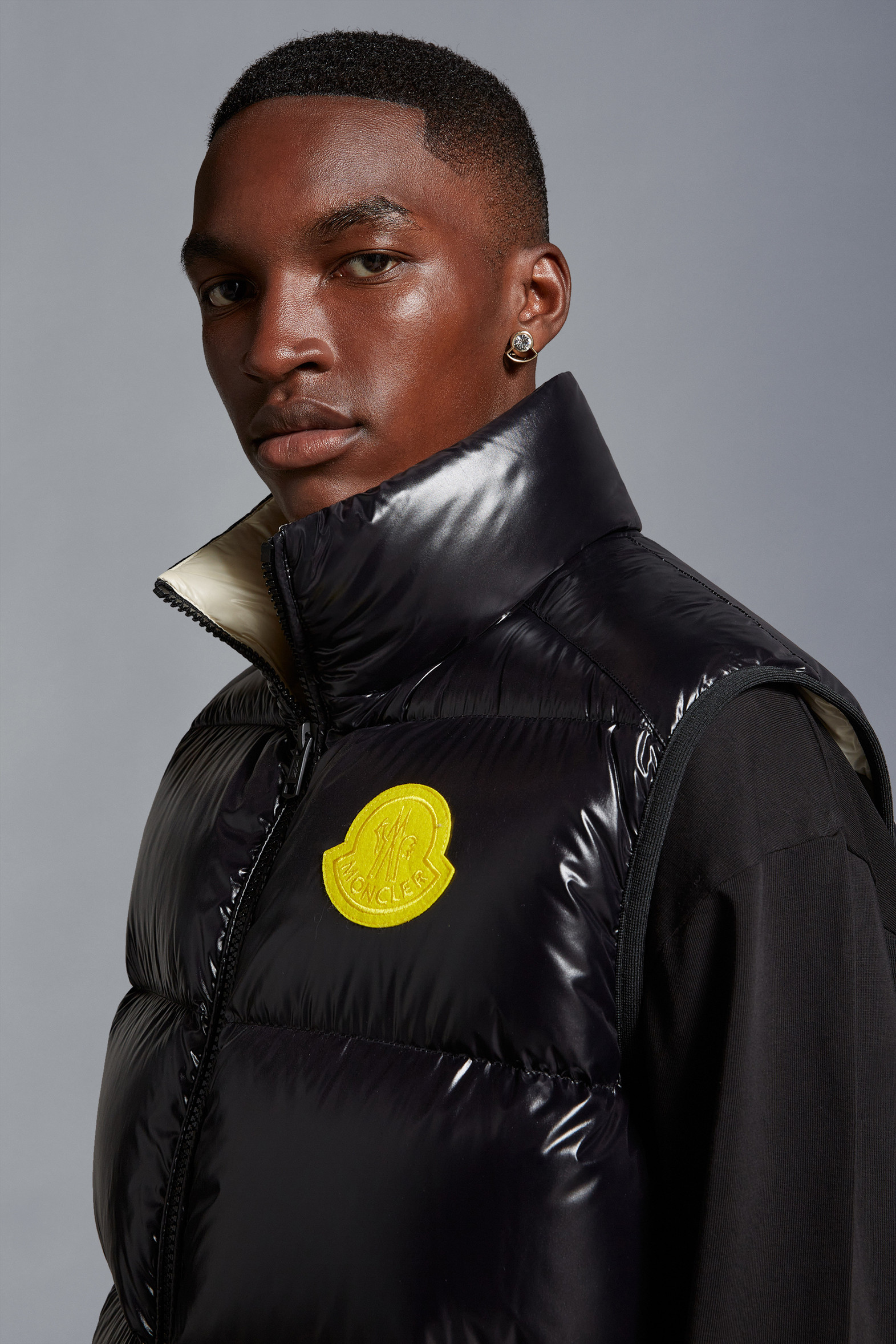 Black & Yellow Sumido Down Gilet - Vests for Men | Moncler HK