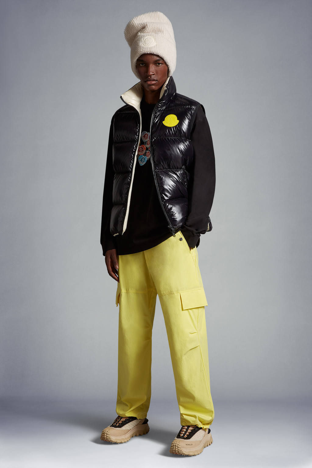 Black & Yellow Sumido Down Gilet - Vests for Men | Moncler IE