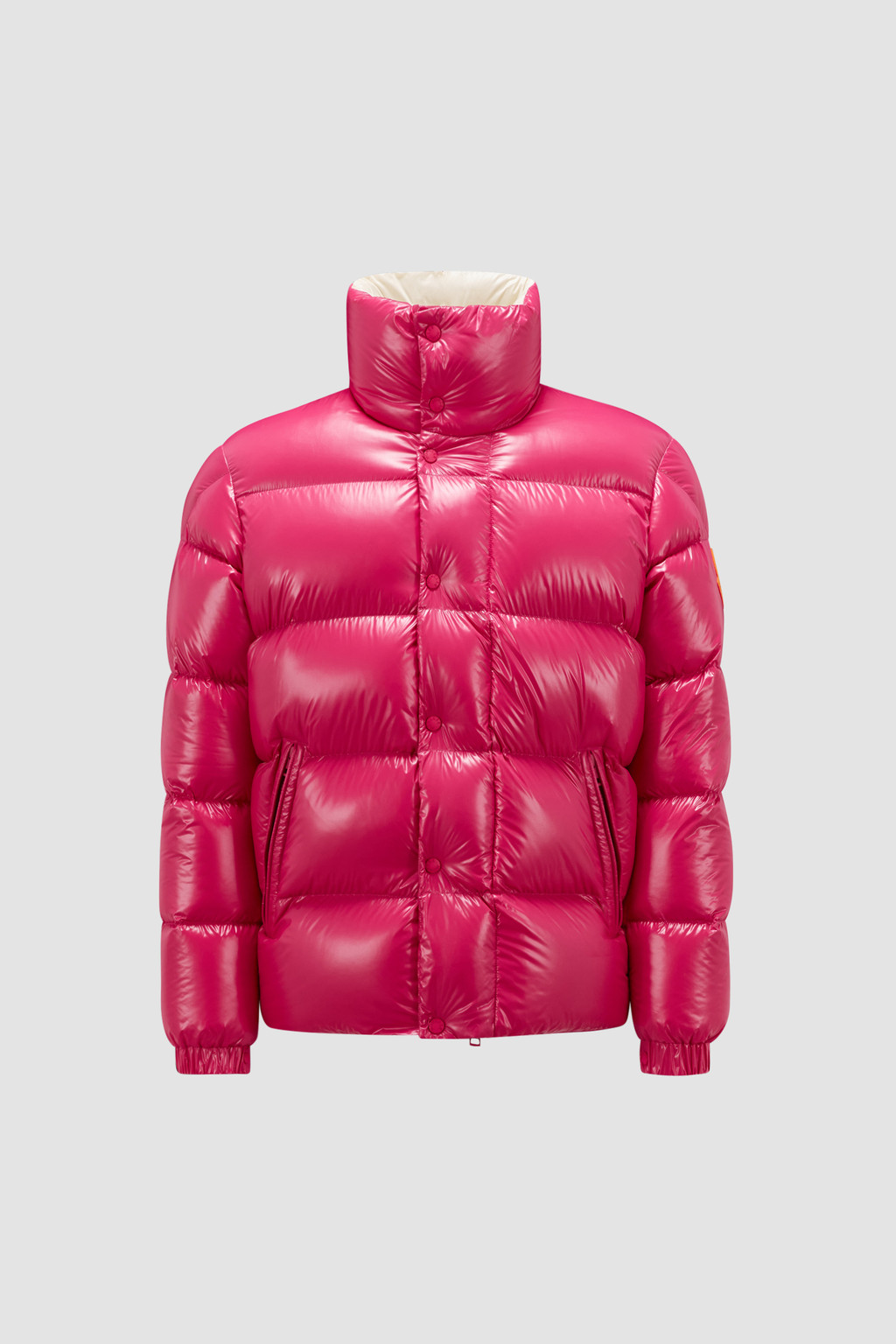 Fuchsia Dervox Short Down Jacket - Short Down Jackets for Men | Moncler SG