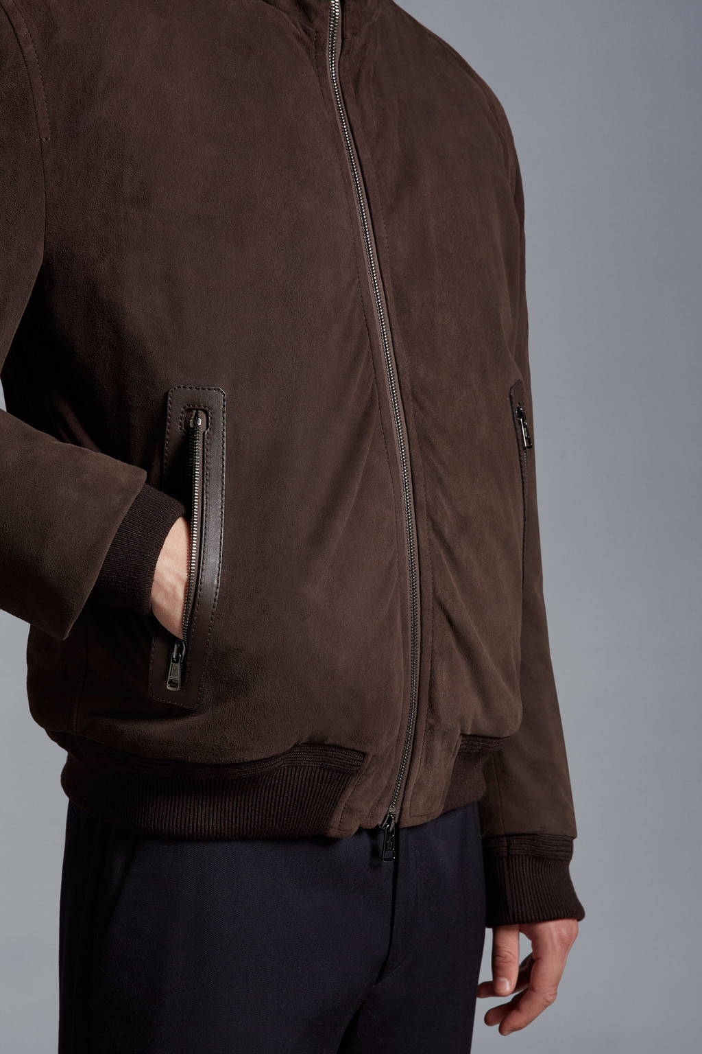 Dark Brown Fayal Short Down Jacket - Short Down Jackets for Men ...