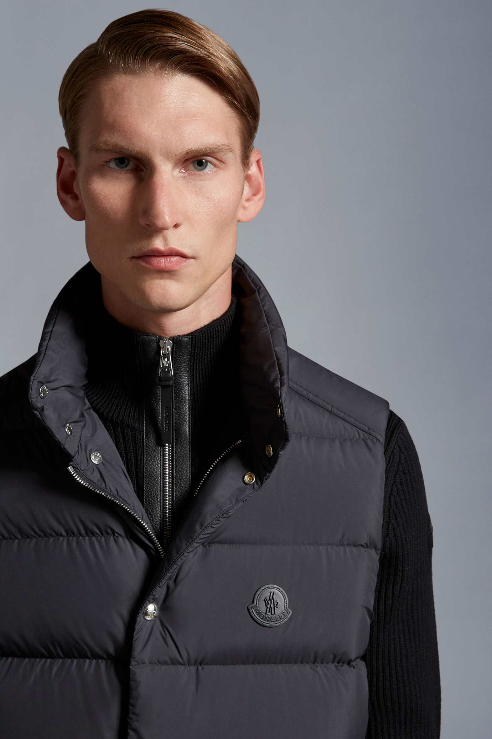 Black Herniaire Down Gilet - Vests for Men | Moncler HR