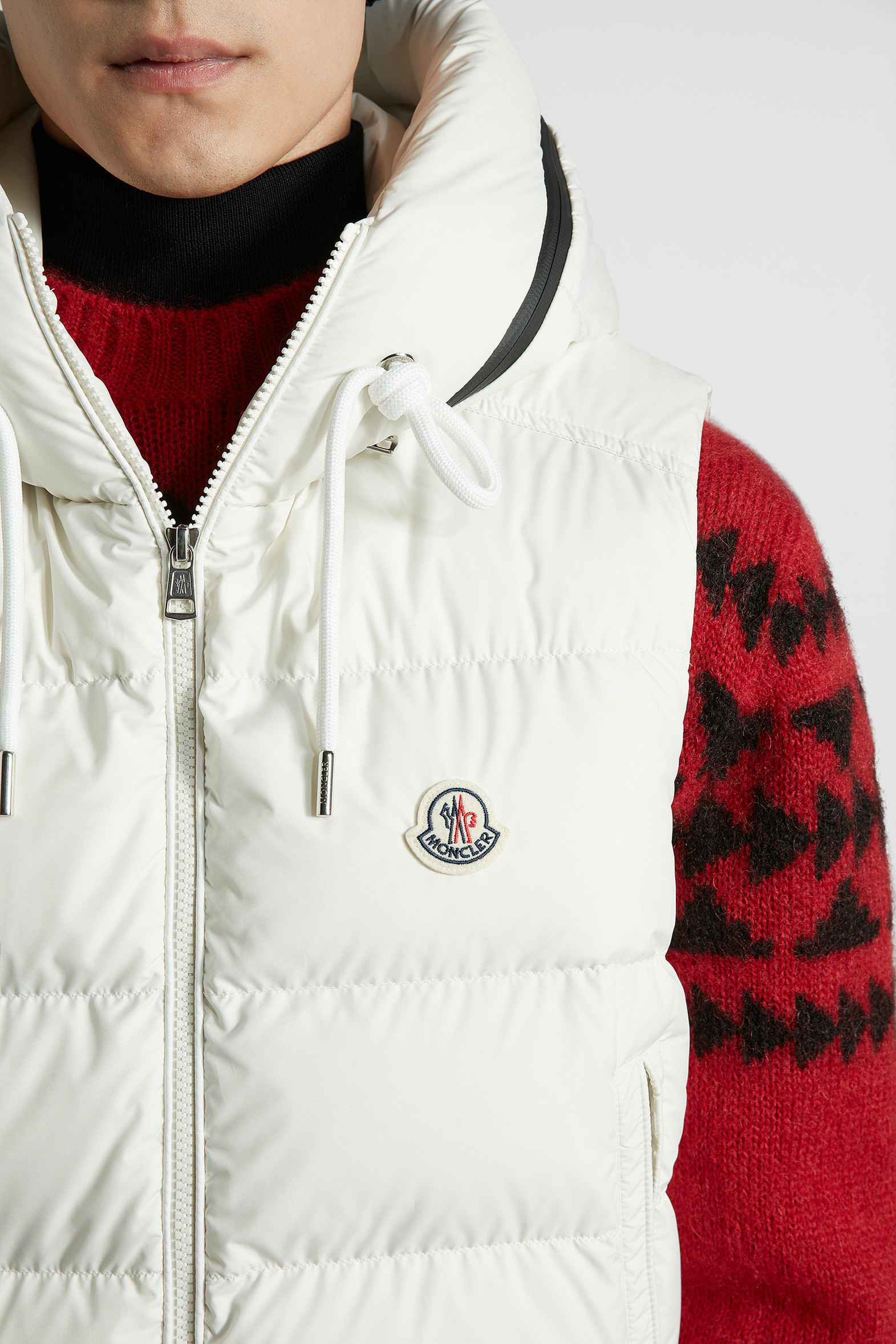 White Cardamine Down Vest - Vests for Men | Moncler HR
