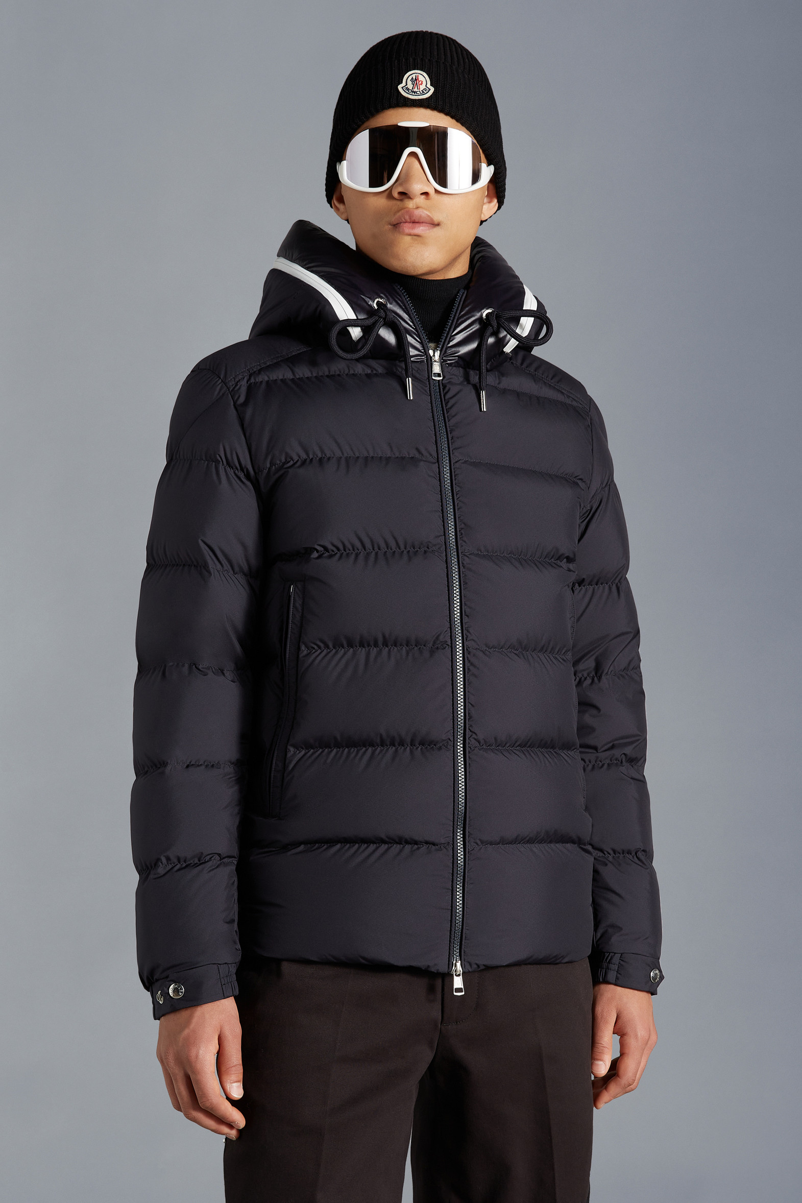 Navy Blue Cardere Short Down Jacket - Short Down Jackets for Men ...