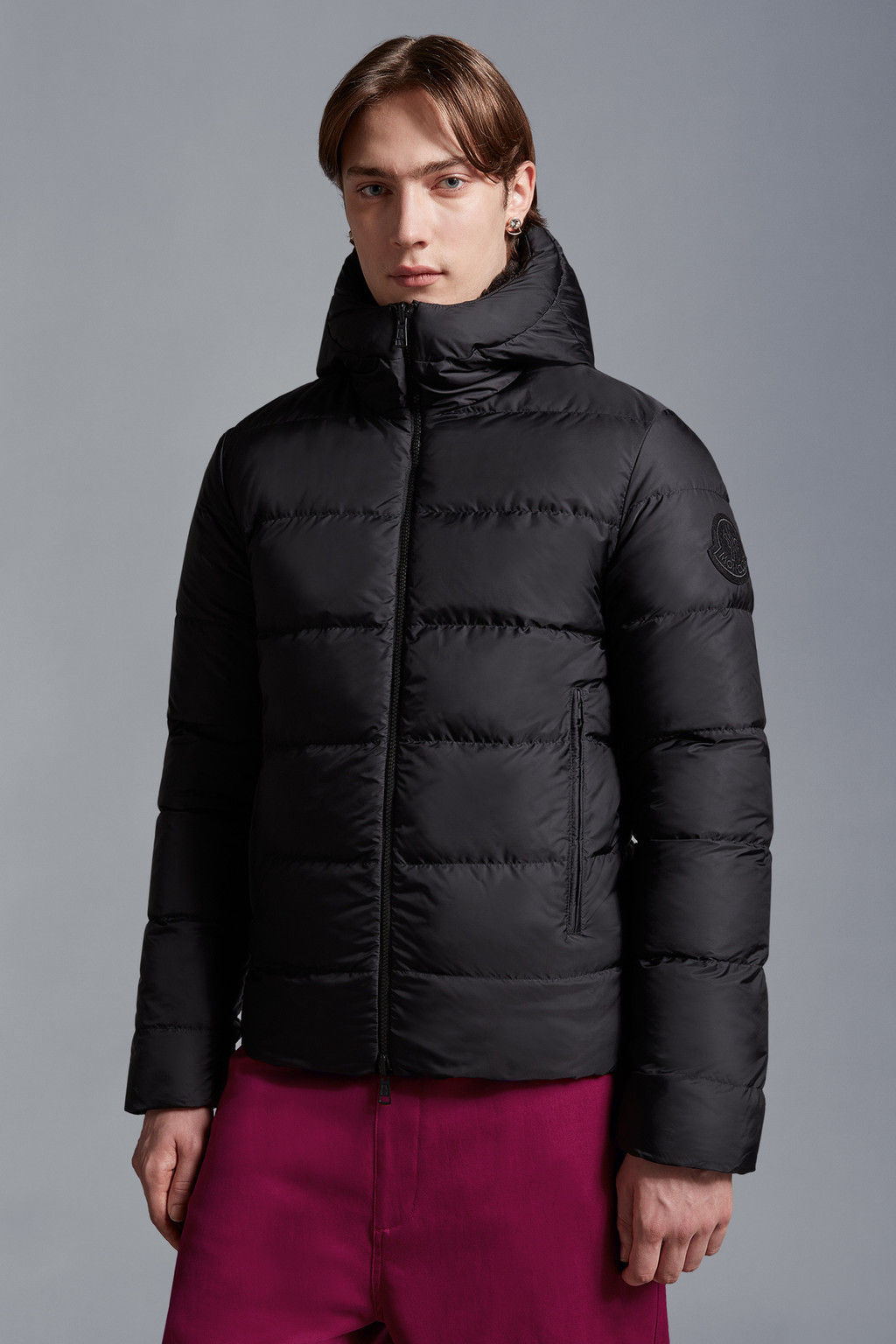Black Tejat Reversible Down Jacket - Short Down Jackets for Men ...