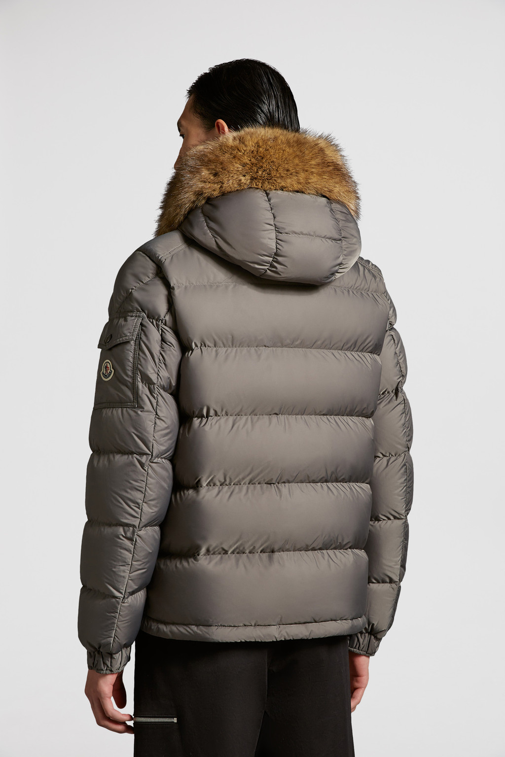 Gray Mayaf Short Down Jacket - Short Down Jackets for Men | Moncler HR