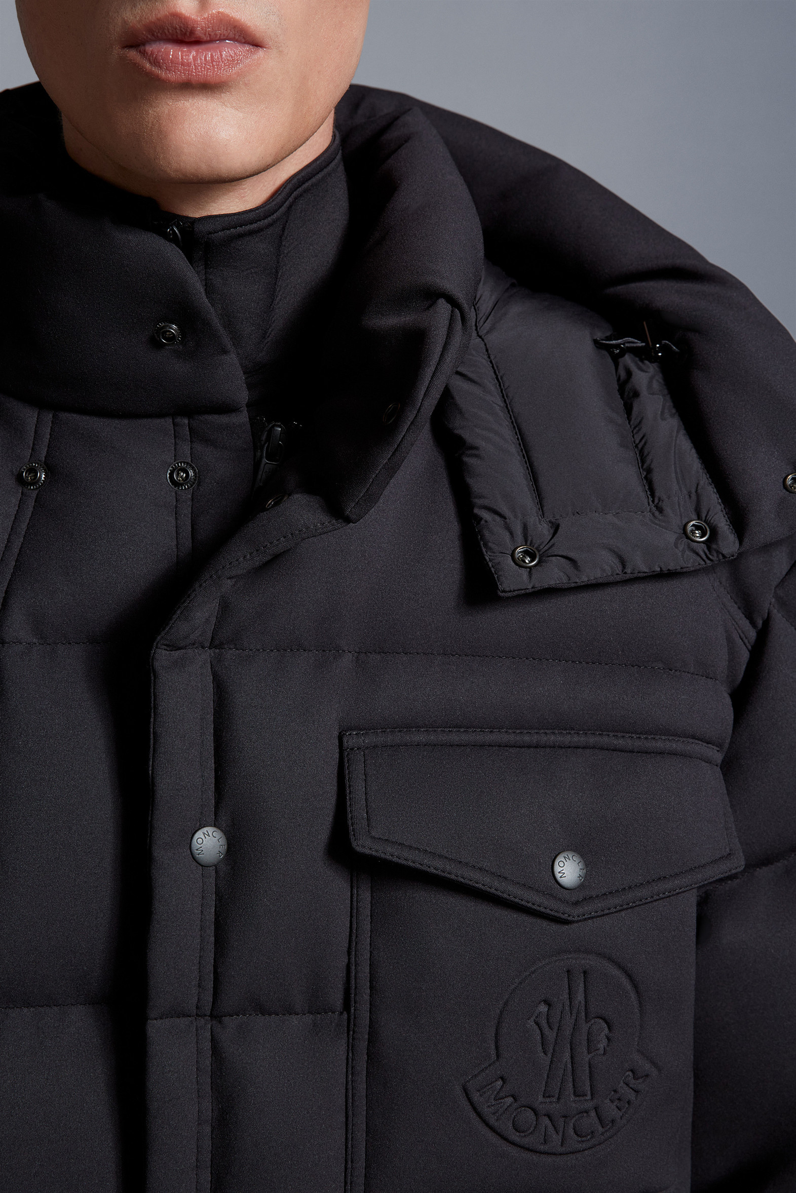 Black Moncler Karakorum Short Down Jacket Men - Short Down Jackets for ...