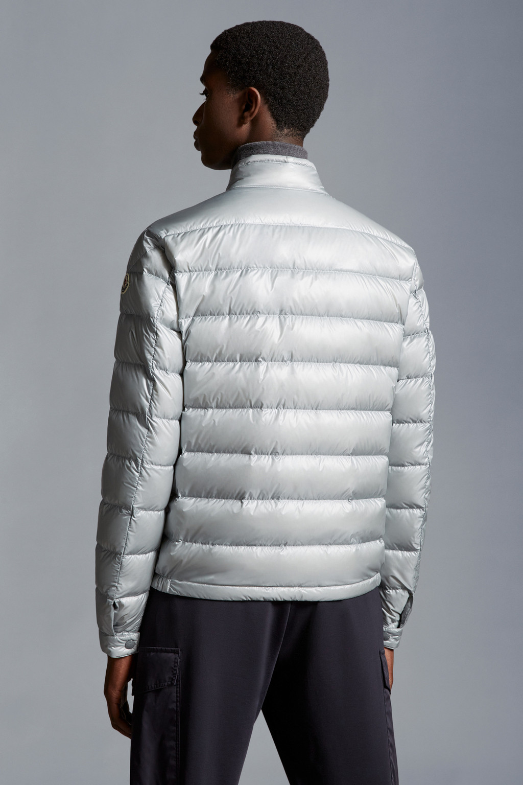 Light Gray Acorus Short Down Jacket - Short Down Jackets for Men | Moncler FR