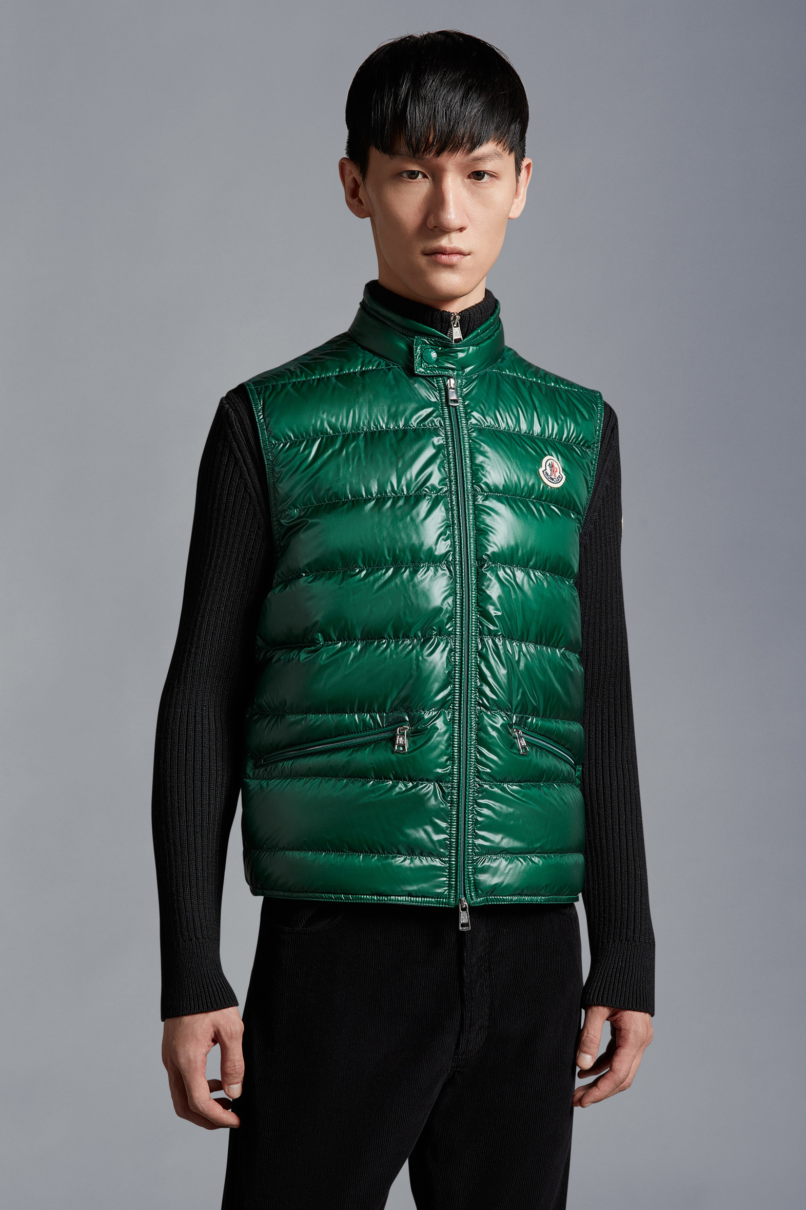 Bright Green Gui Down Gilet - Vests for Men | Moncler FR