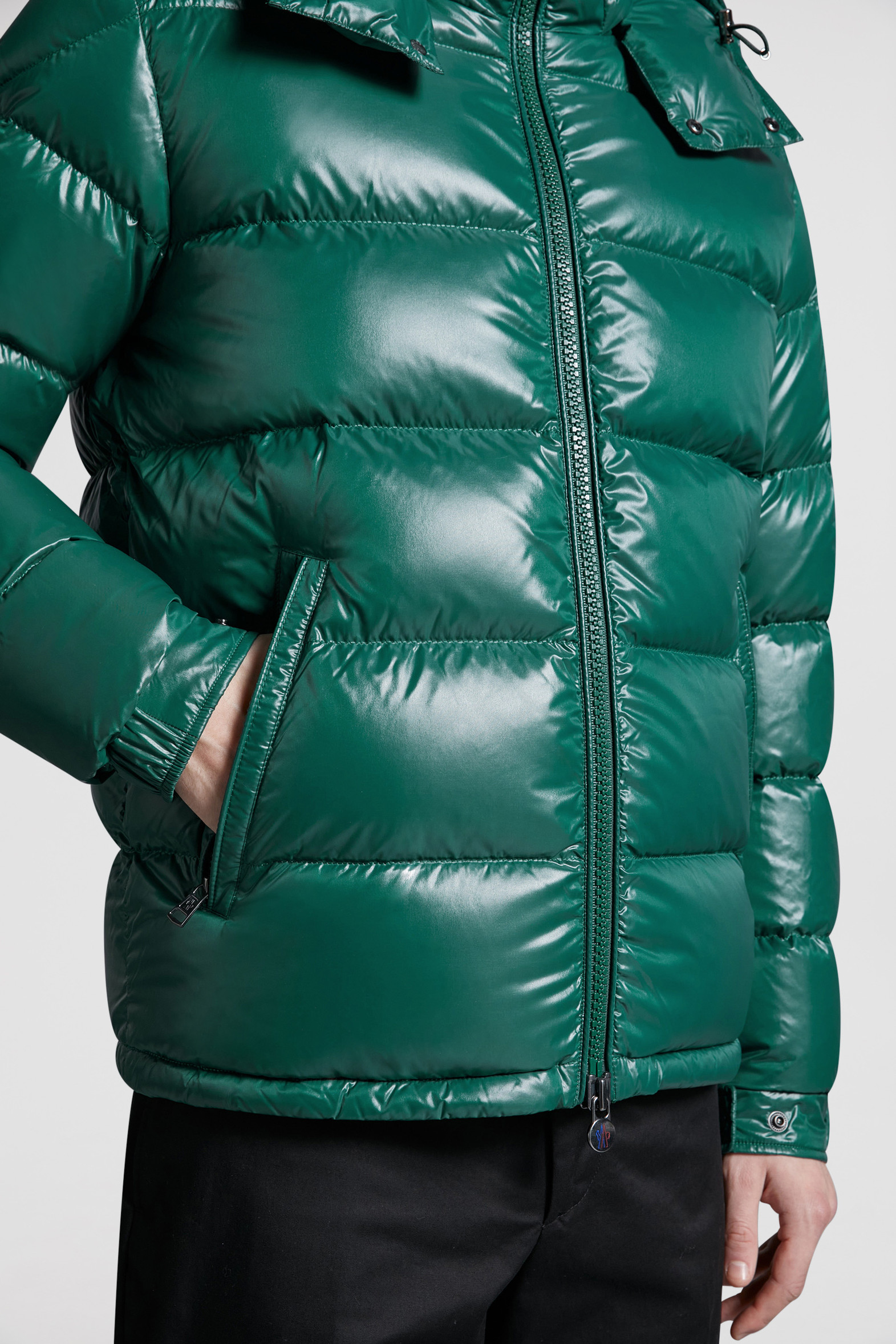 Emerald Green Moncler Maya Short Down Jacket - Short Down Jackets for ...
