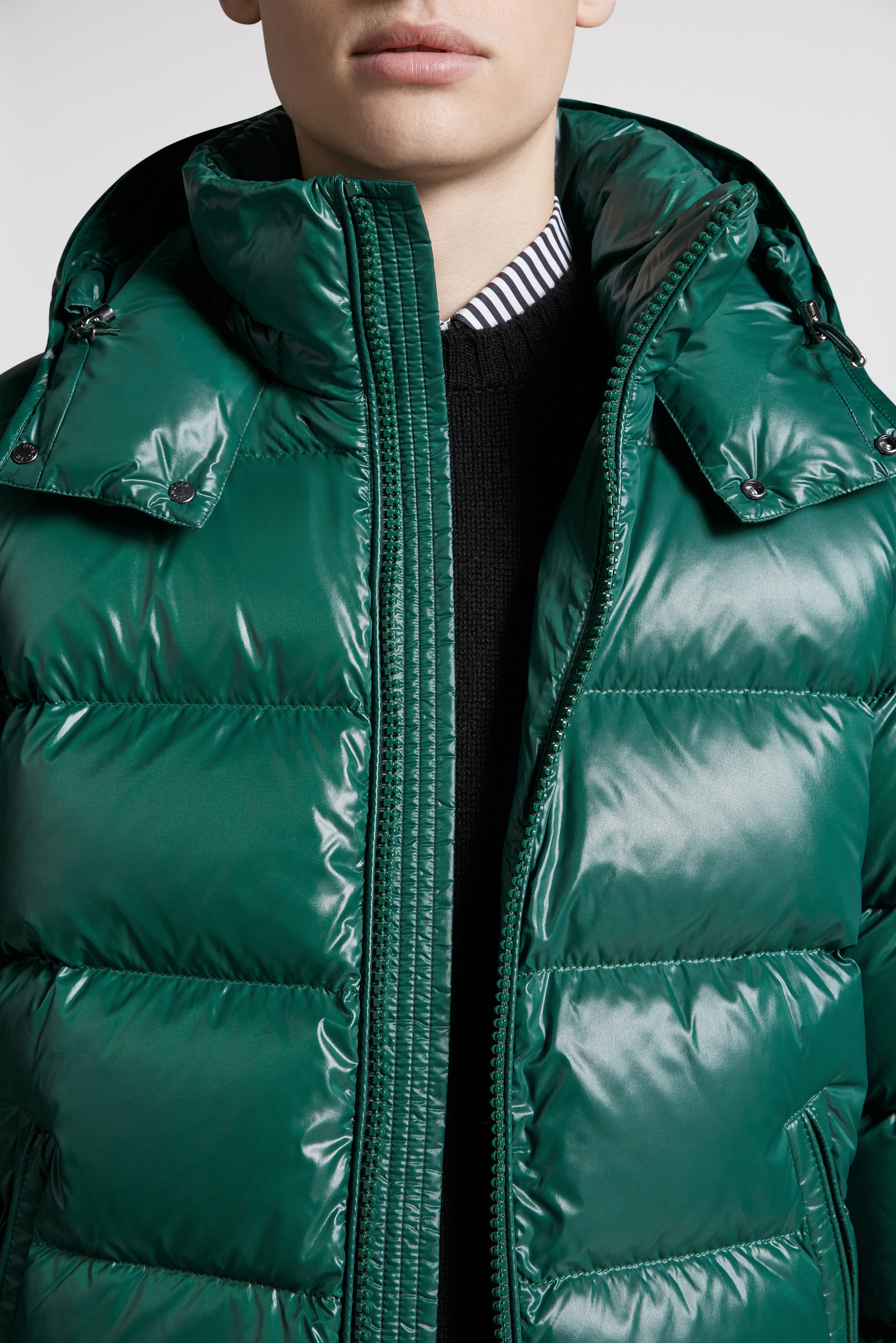 Emerald Green Moncler Maya Short Down Jacket - Short Down Jackets for ...