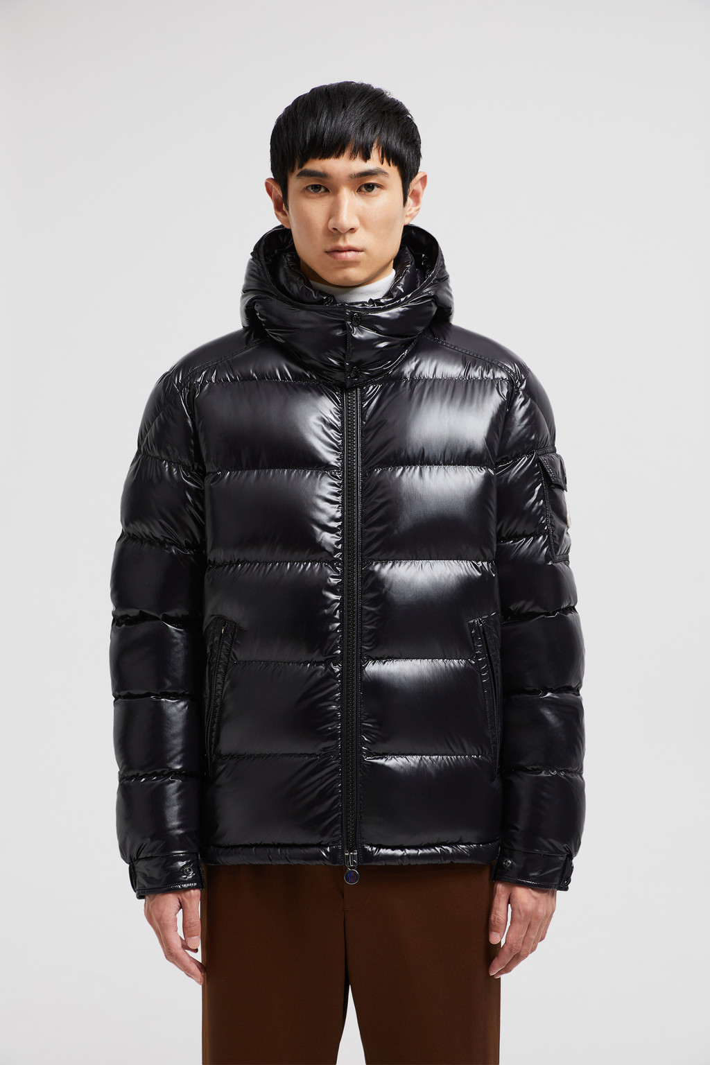 Black Moncler Maya Short Down Jacket - Short Down Jackets for Men ...