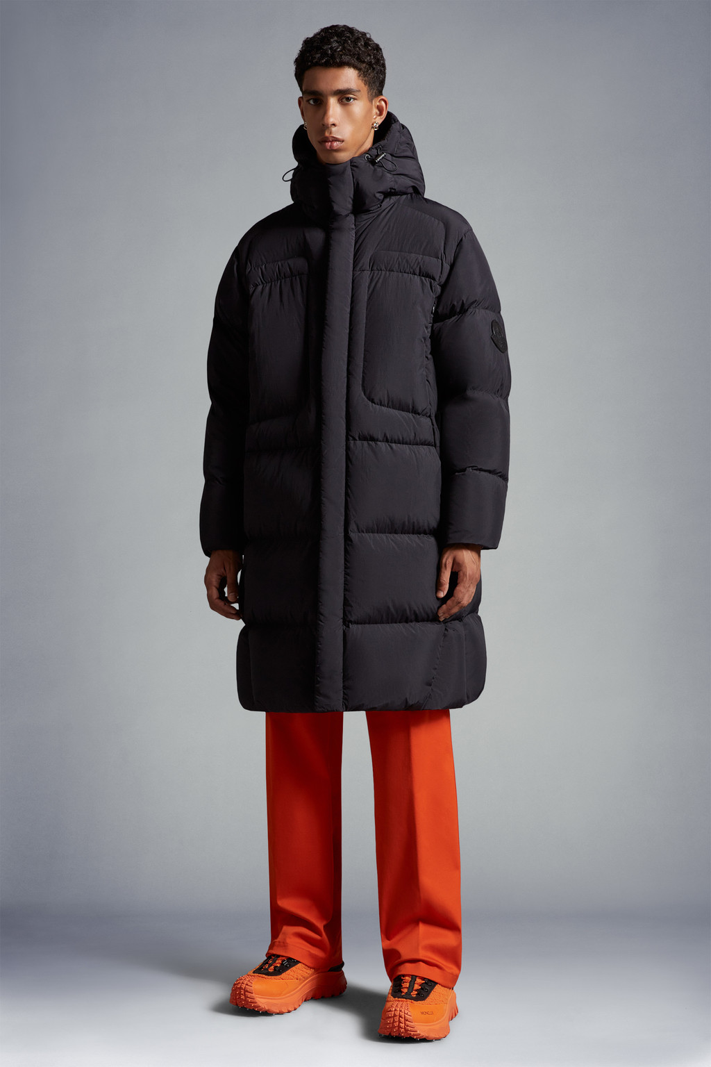 Black Imai Long Down Jacket - Long Down Jackets for Men | Moncler RO