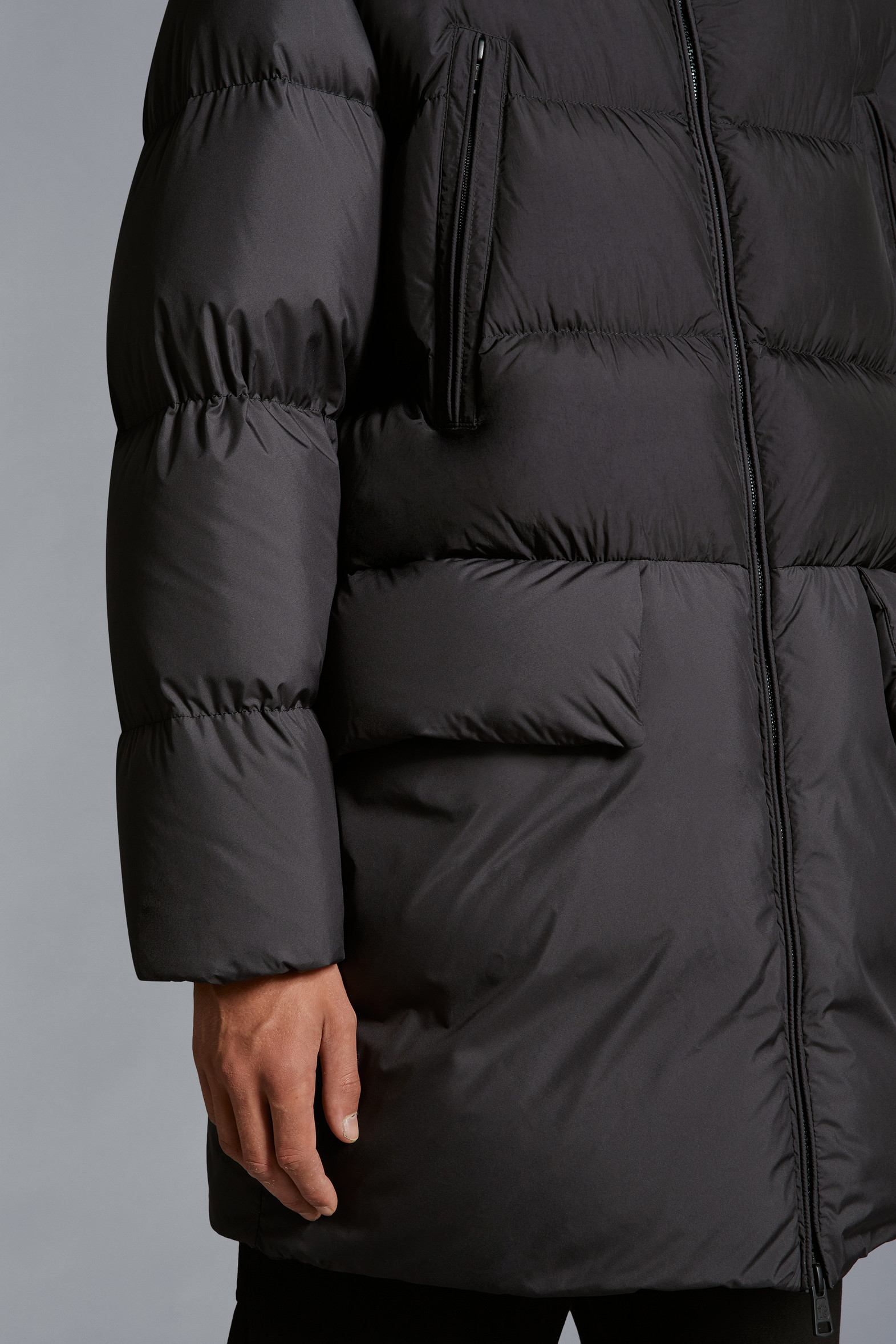 블랙 Bosona 롱 다운 재킷 : 롱 다운 재킷 | 몽클레르