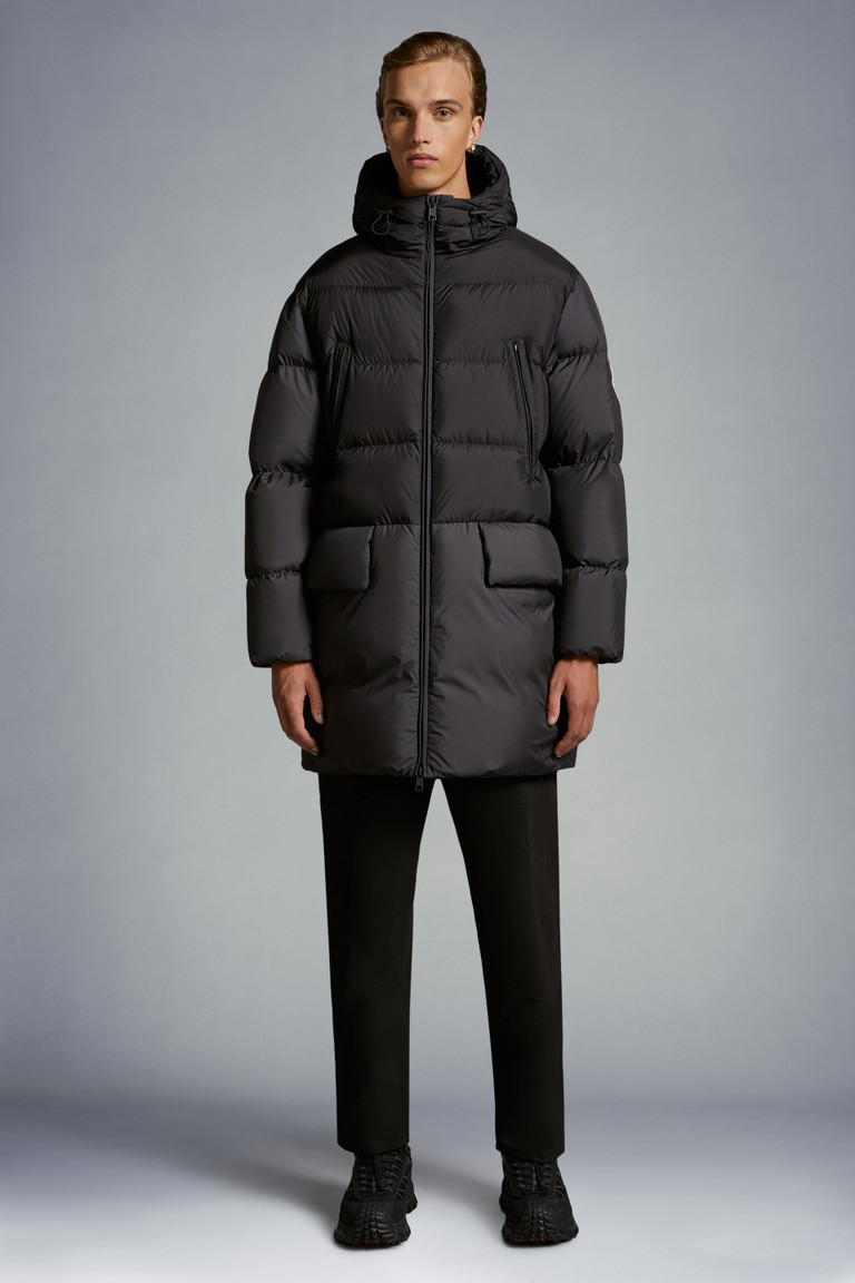 Black Bosona Long Down Jacket - Long Down Jackets for Men | Moncler MT