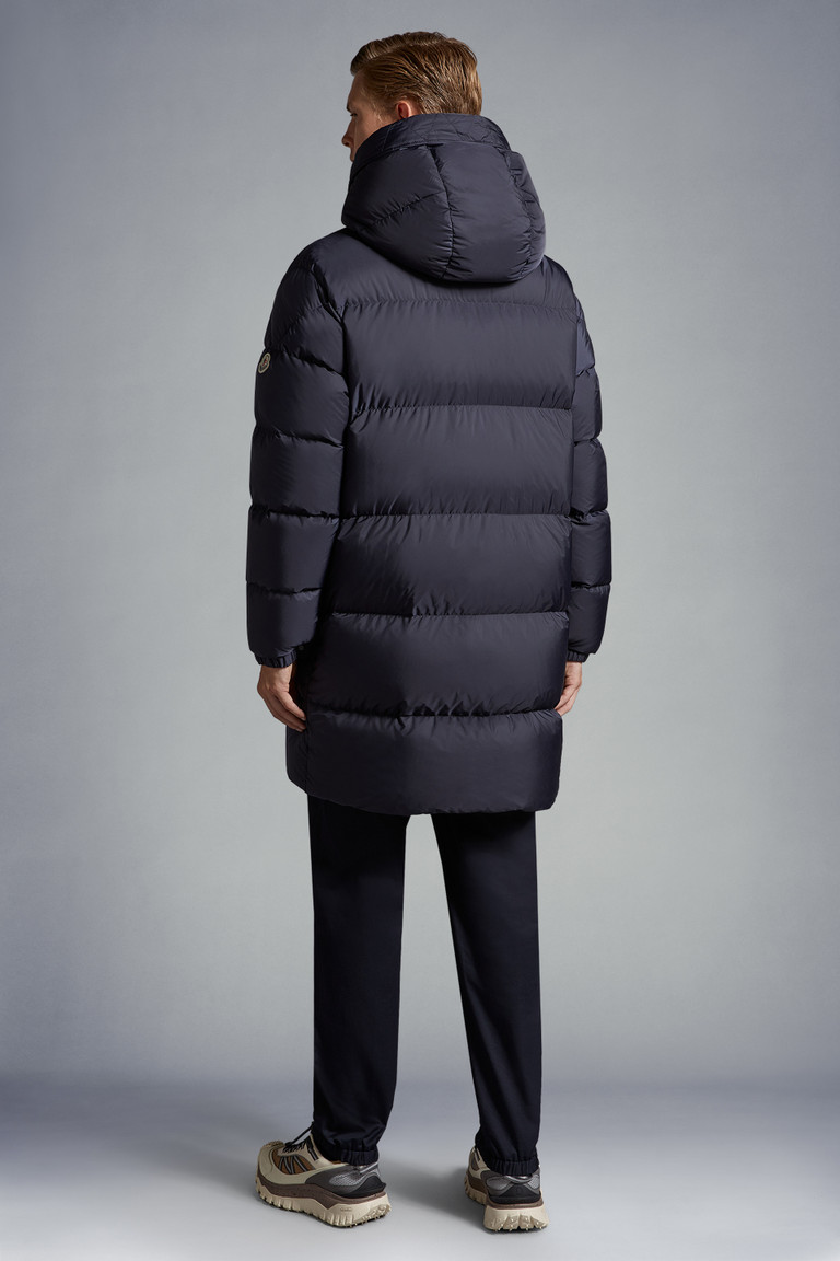 Night Blue Alagon Long Down Jacket - Long Down Jackets for Men | Moncler SK