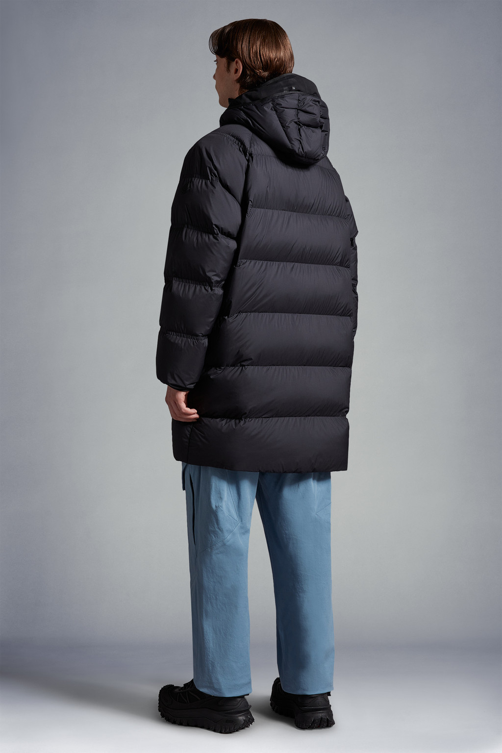 Black Exe Long Down Jacket - Long Down Jackets for Men | Moncler CZ