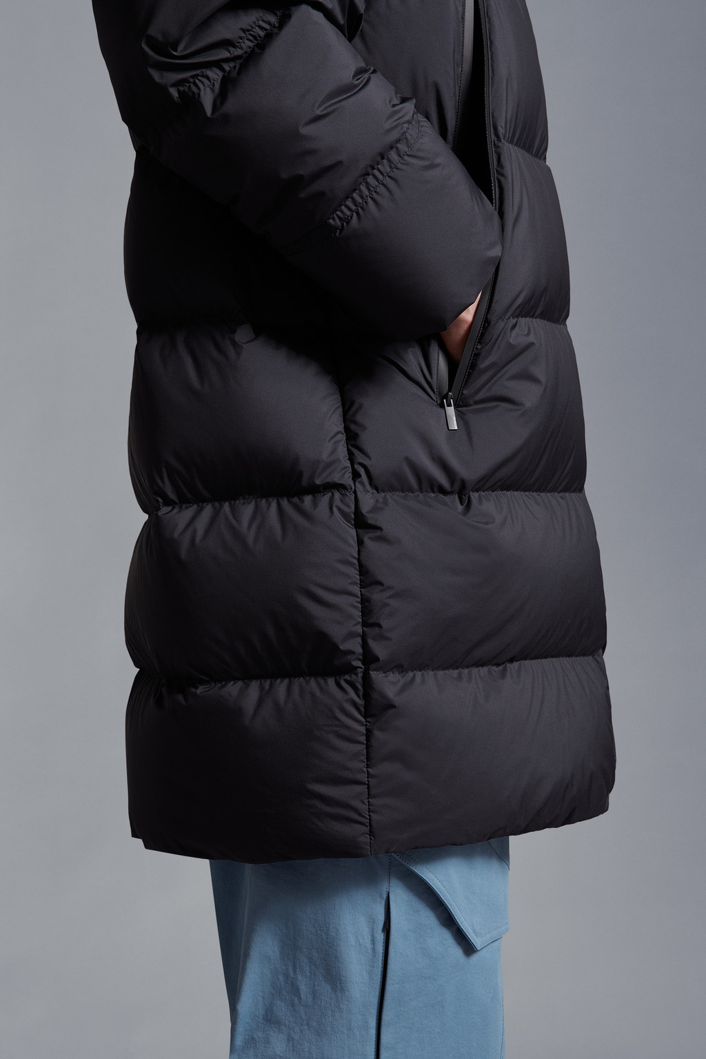 Black Exe Long Down Jacket - Long Down Jackets for Men | Moncler CZ