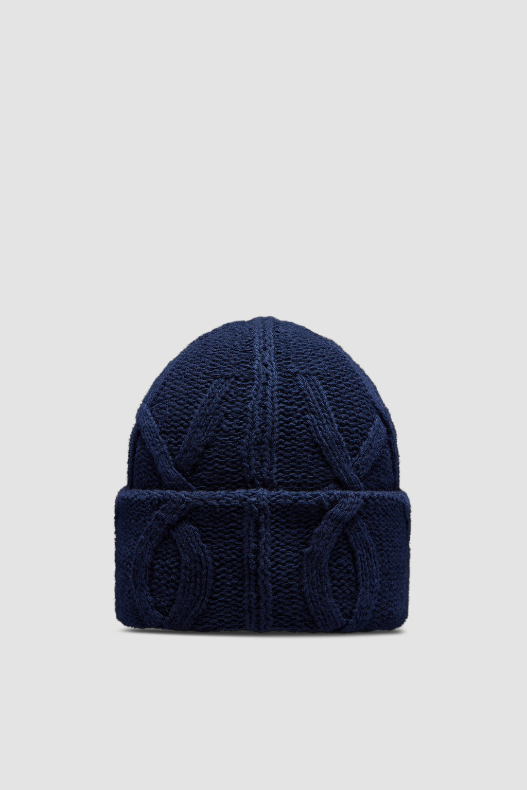Navy Blue Wool Beanie - Hats & Beanies for Men | Moncler FR