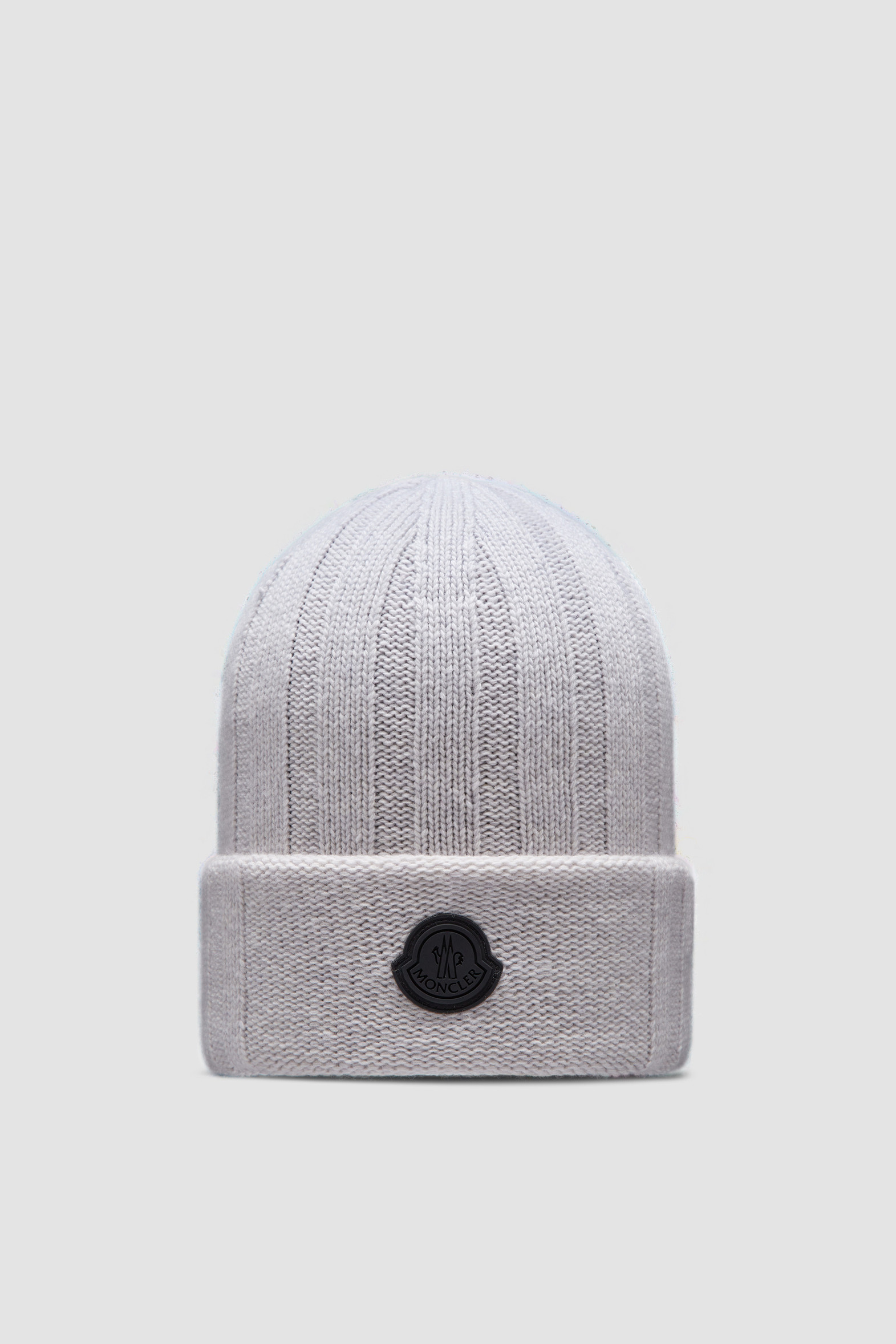 Bonnet en laine Gris Clair - Chapeaux & Bonnets Homme | Moncler FR