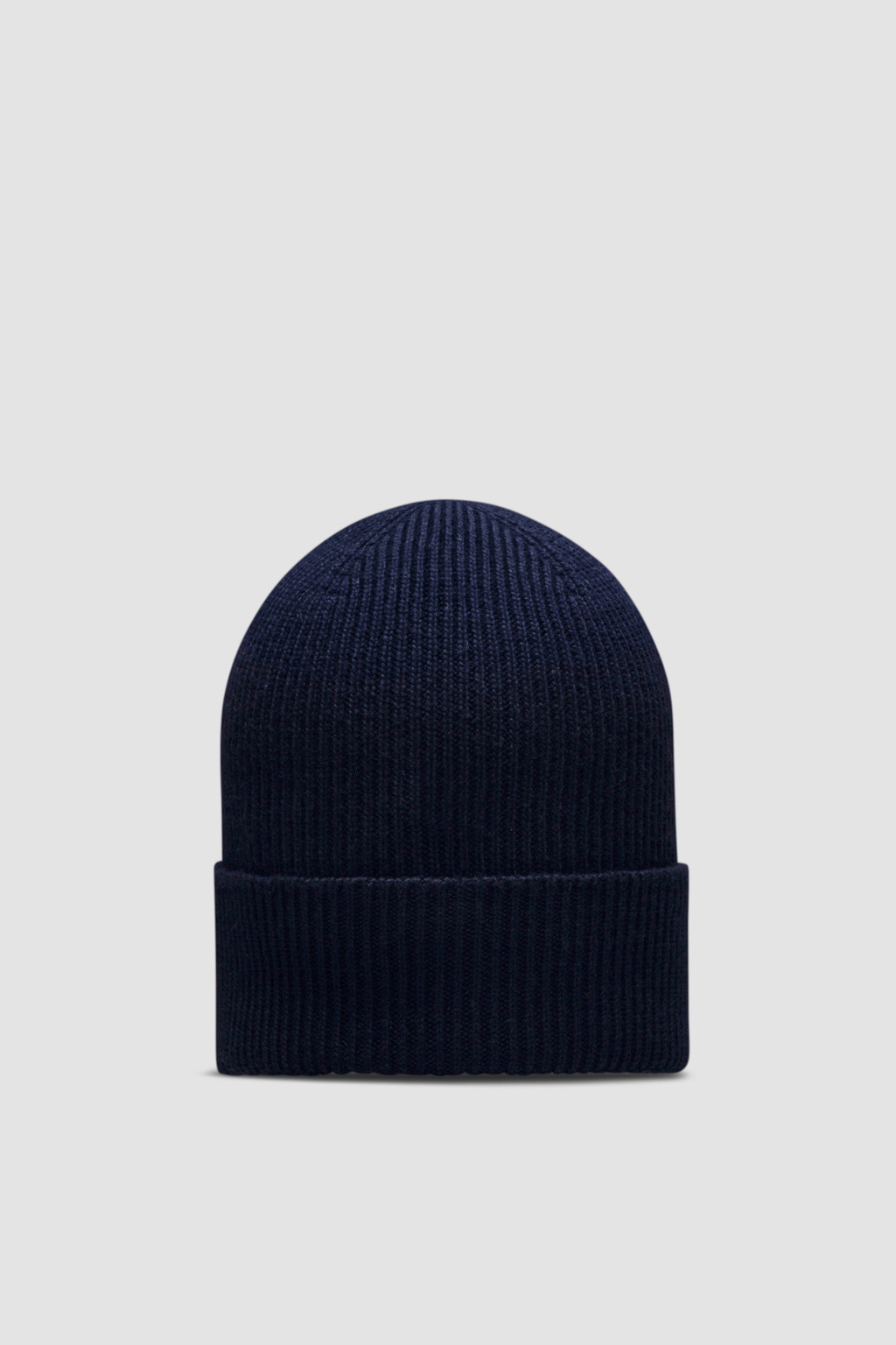 Navy Blue Wool Beanie - Hats & Beanies for Men | Moncler RO