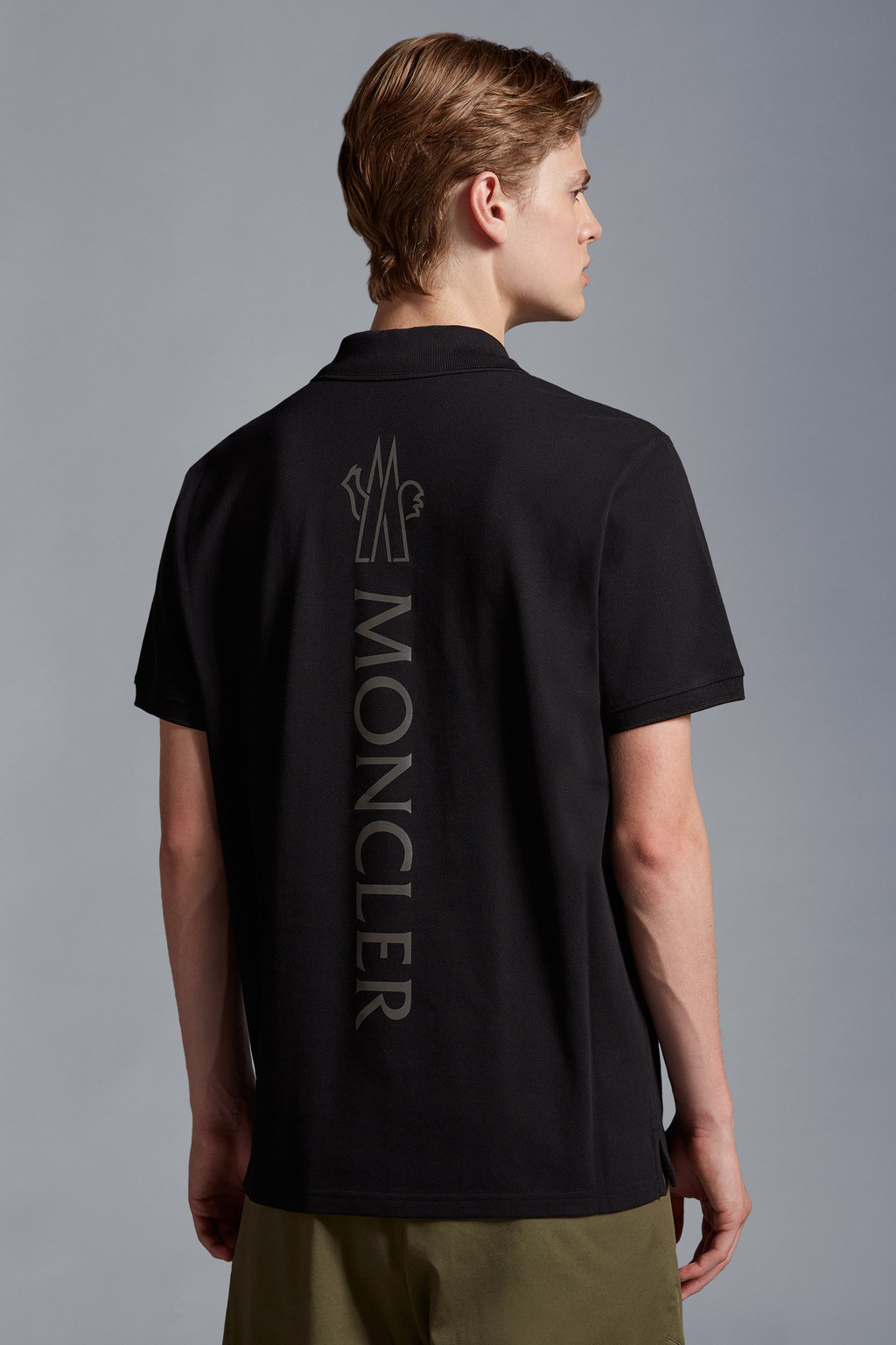 Black Logo Polo Shirt - Polos & T-shirts for Men | Moncler HR