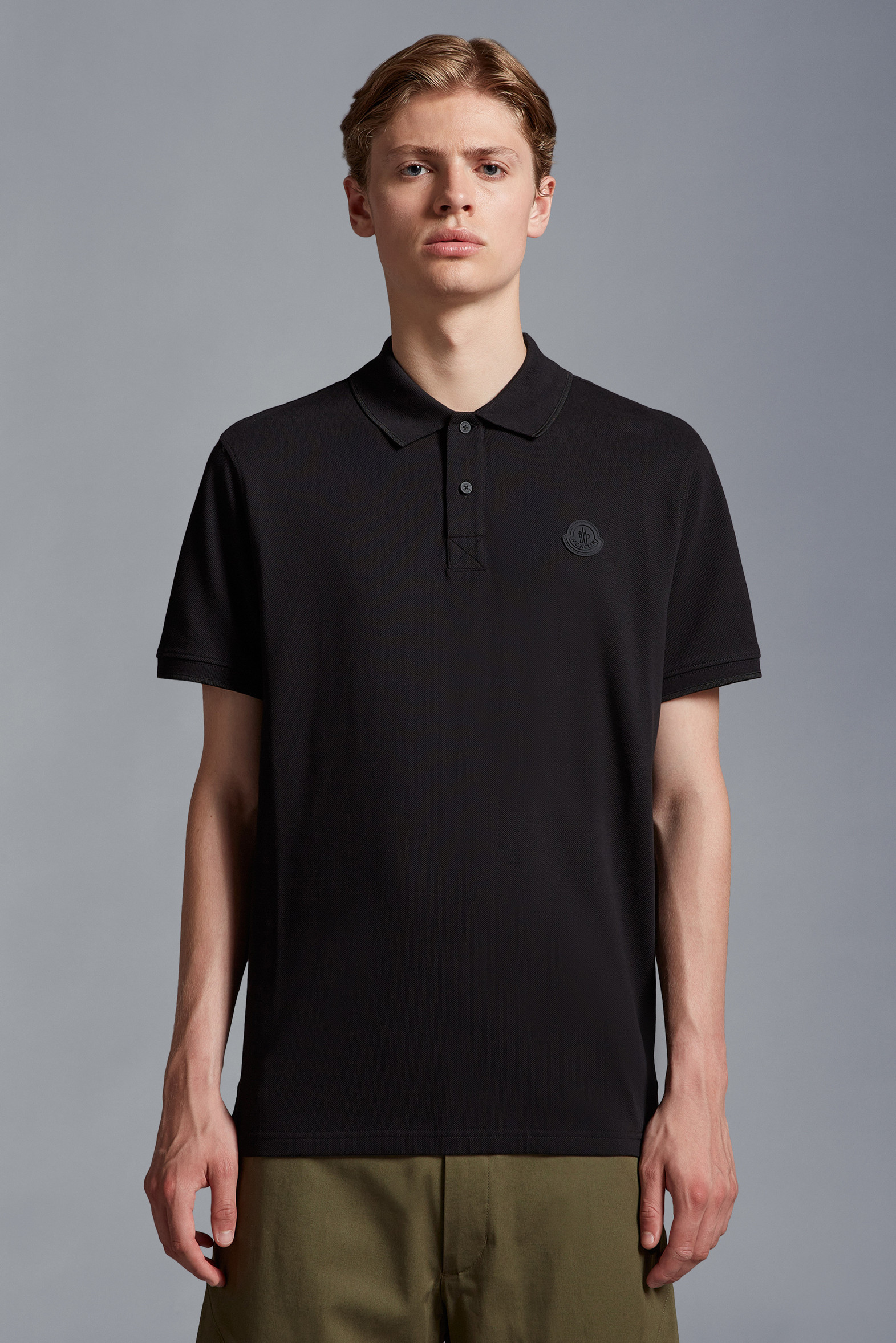 Black Logo Polo Shirt - Polos & T-shirts for Men | Moncler HK