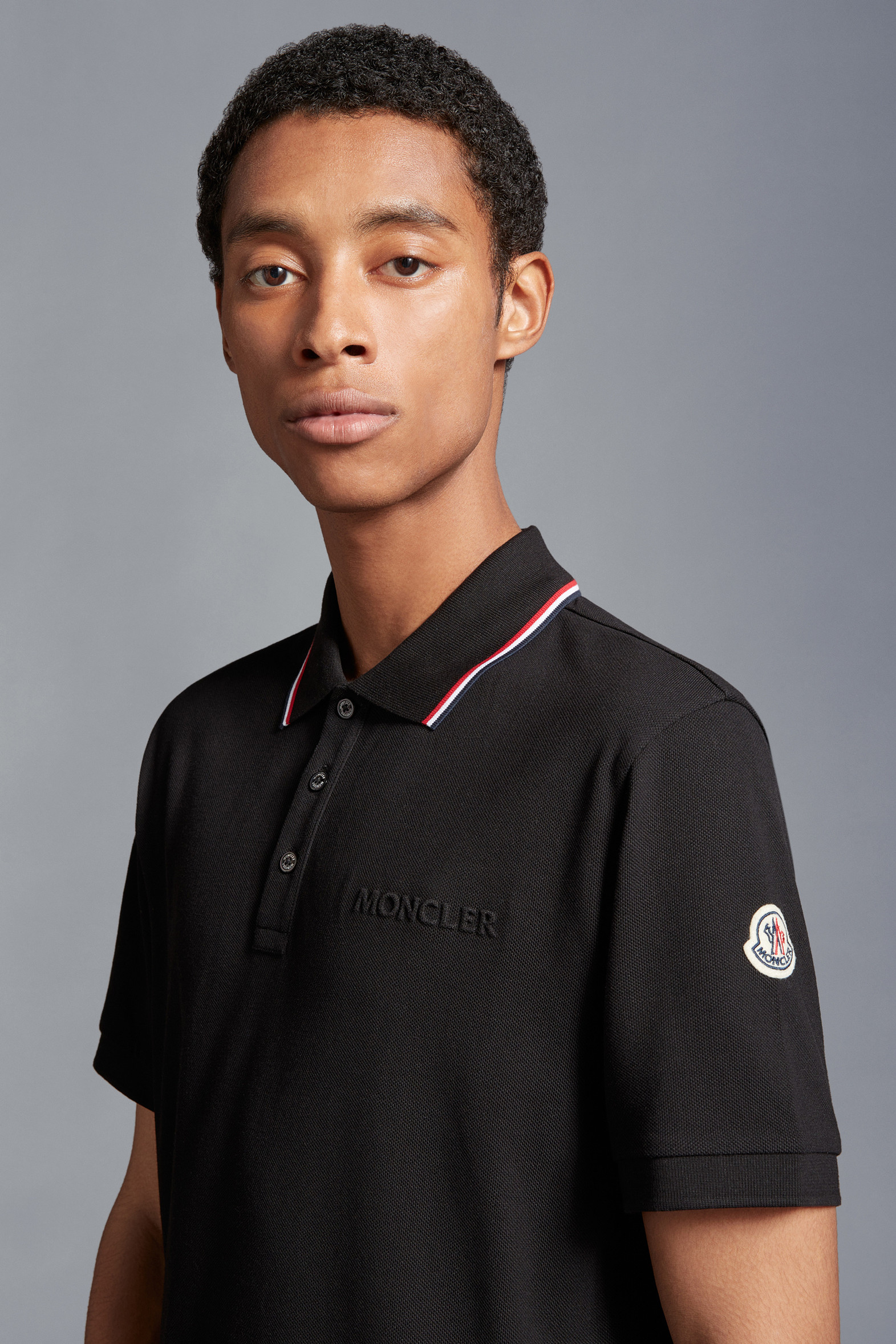 Black Logo Polo Shirt - Polos & T-shirts for Men | Moncler HK