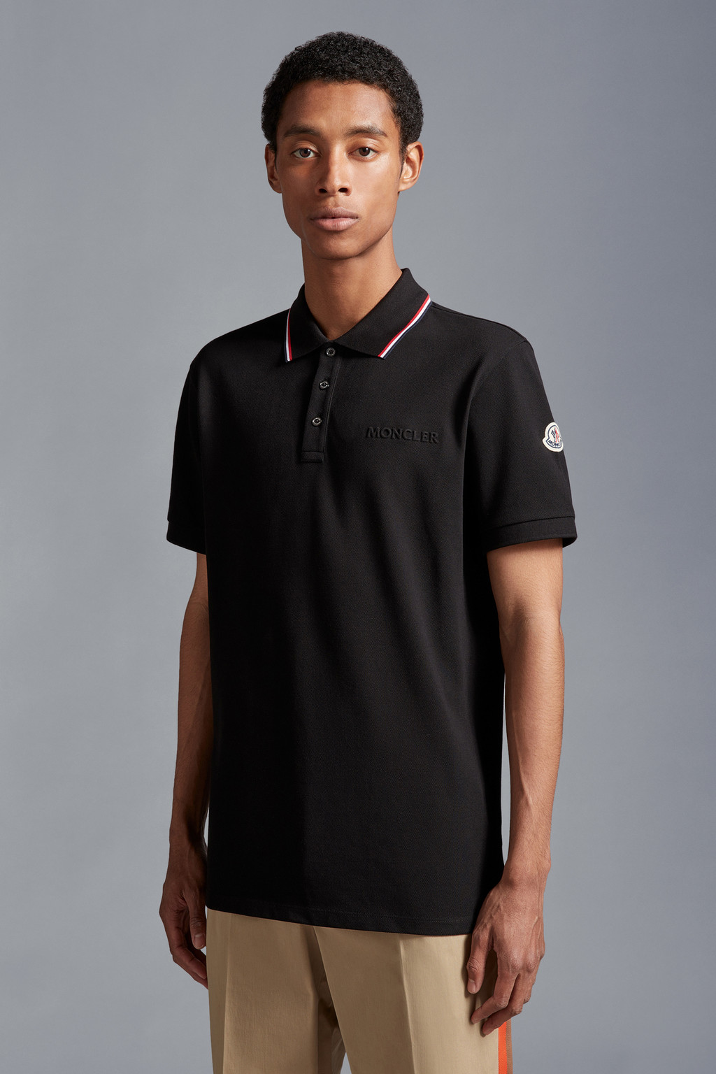 Black Logo Polo Shirt - Polos & T-shirts for Men | Moncler HK