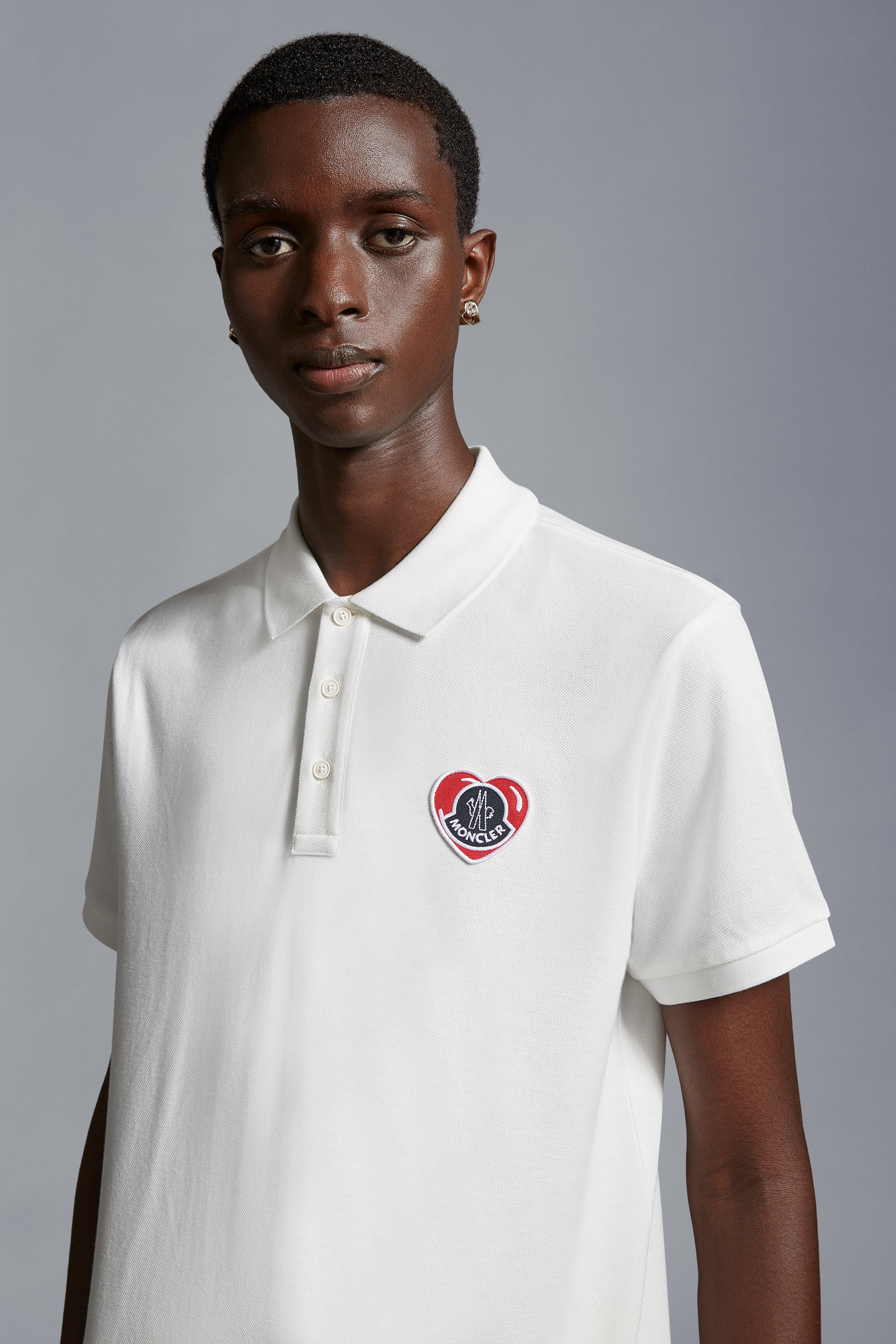 White Logo Polo Shirt - Polos & T-shirts for Men | Moncler HK