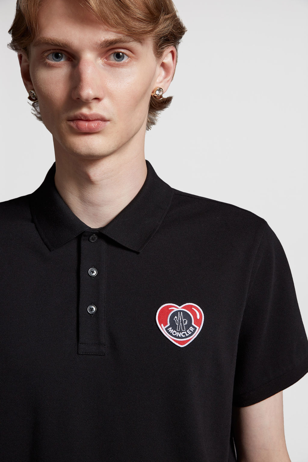 Black Logo Polo Shirt - Polos & T-shirts for Men | Moncler CA