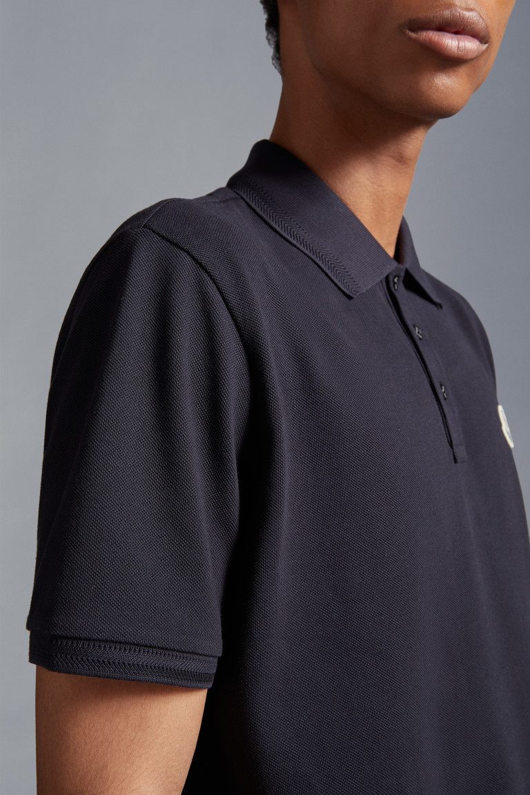 Navy Blue Logo Polo Shirt - Polos & T-shirts for Men | Moncler HK