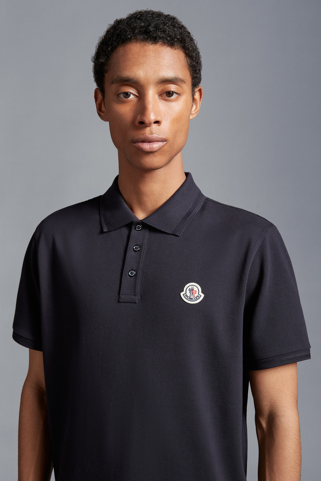 Navy Blue Logo Polo Shirt - Polos & T-shirts for Men | Moncler HK