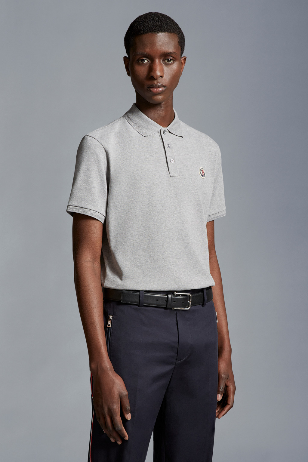 Gray Logo Polo Shirt - Polos & T-shirts for Men | Moncler HK