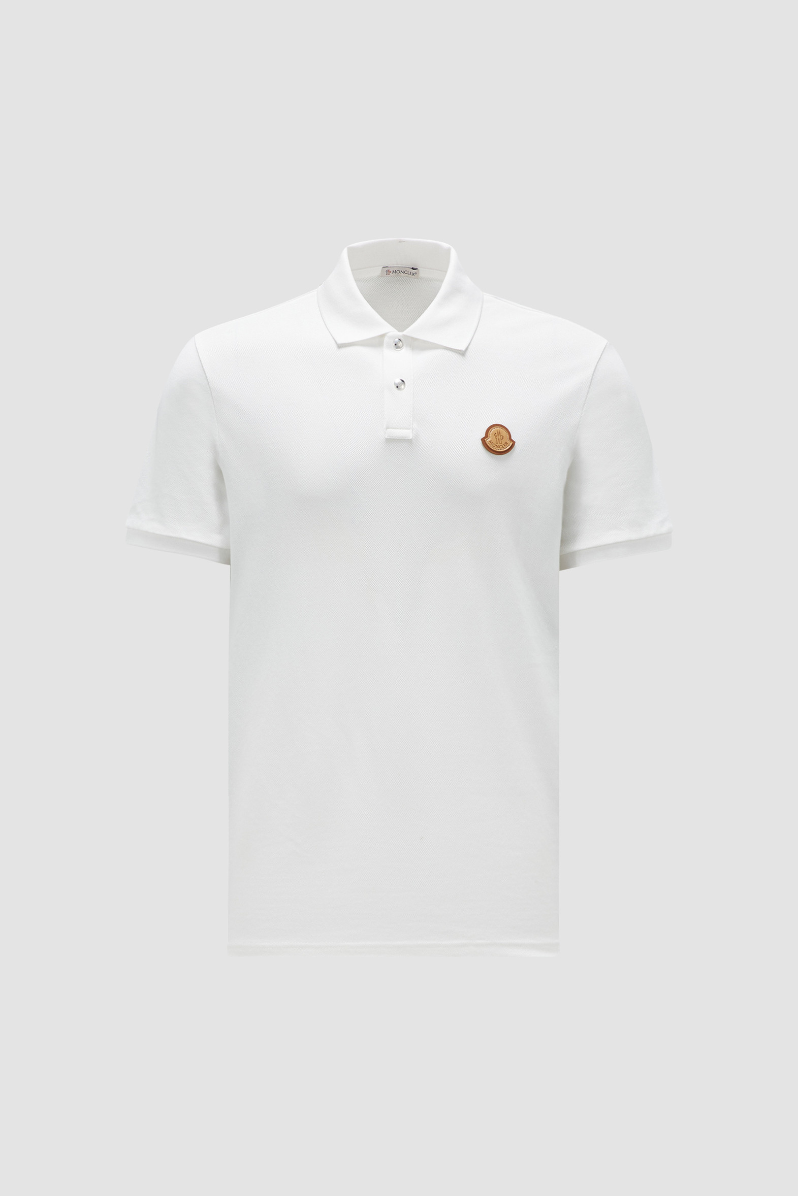 Polo con logotipo Blanco Roto - Polos y camisetas de Hombre | Moncler US