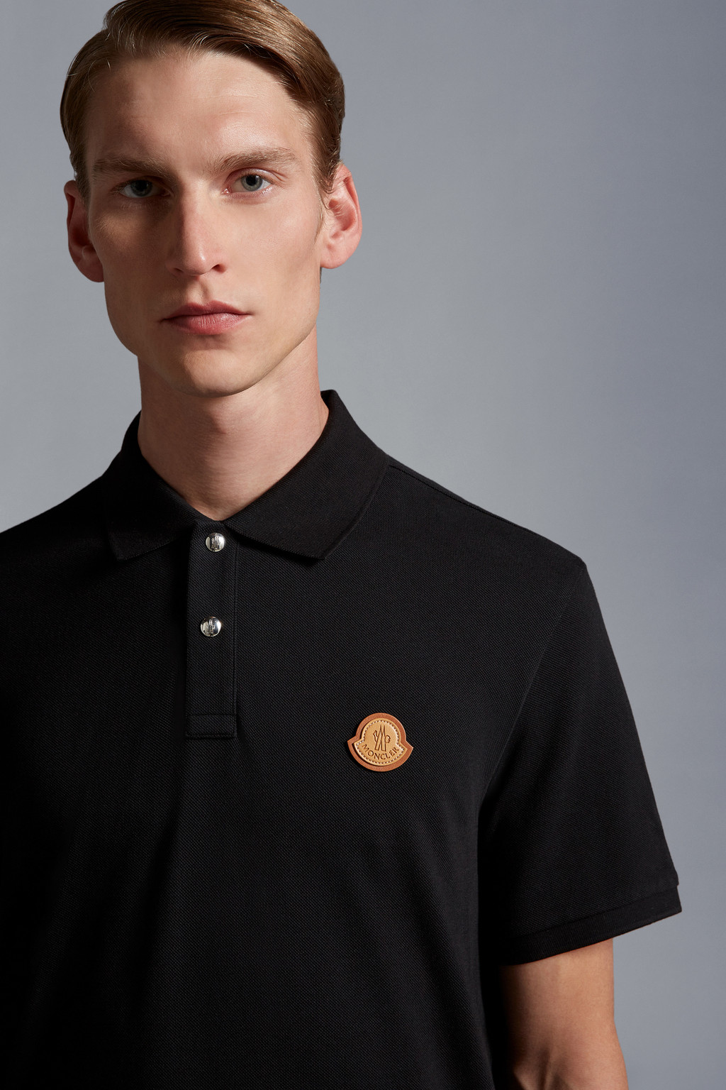 Black Logo Polo Shirt - Polos & T-shirts for Men | Moncler SG
