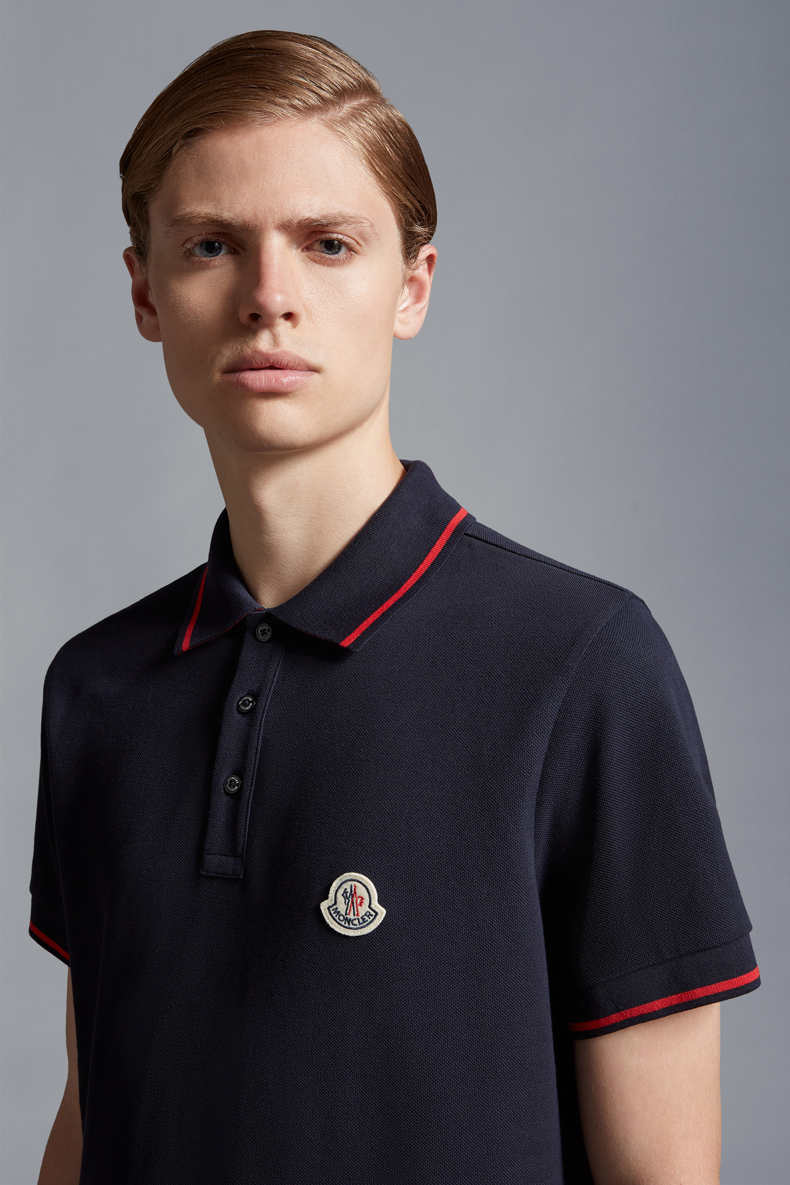 Night Blue Logo Polo Shirt - Polos & T-shirts for Men | Moncler HK