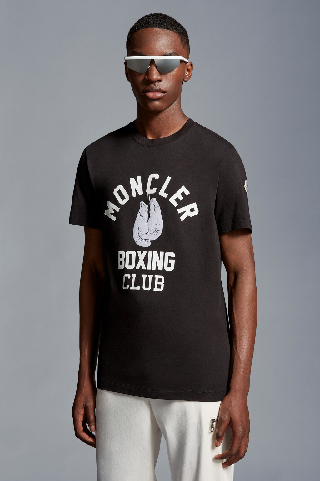 Black Logo T-Shirt - Polos & T-shirts for Men | Moncler HR